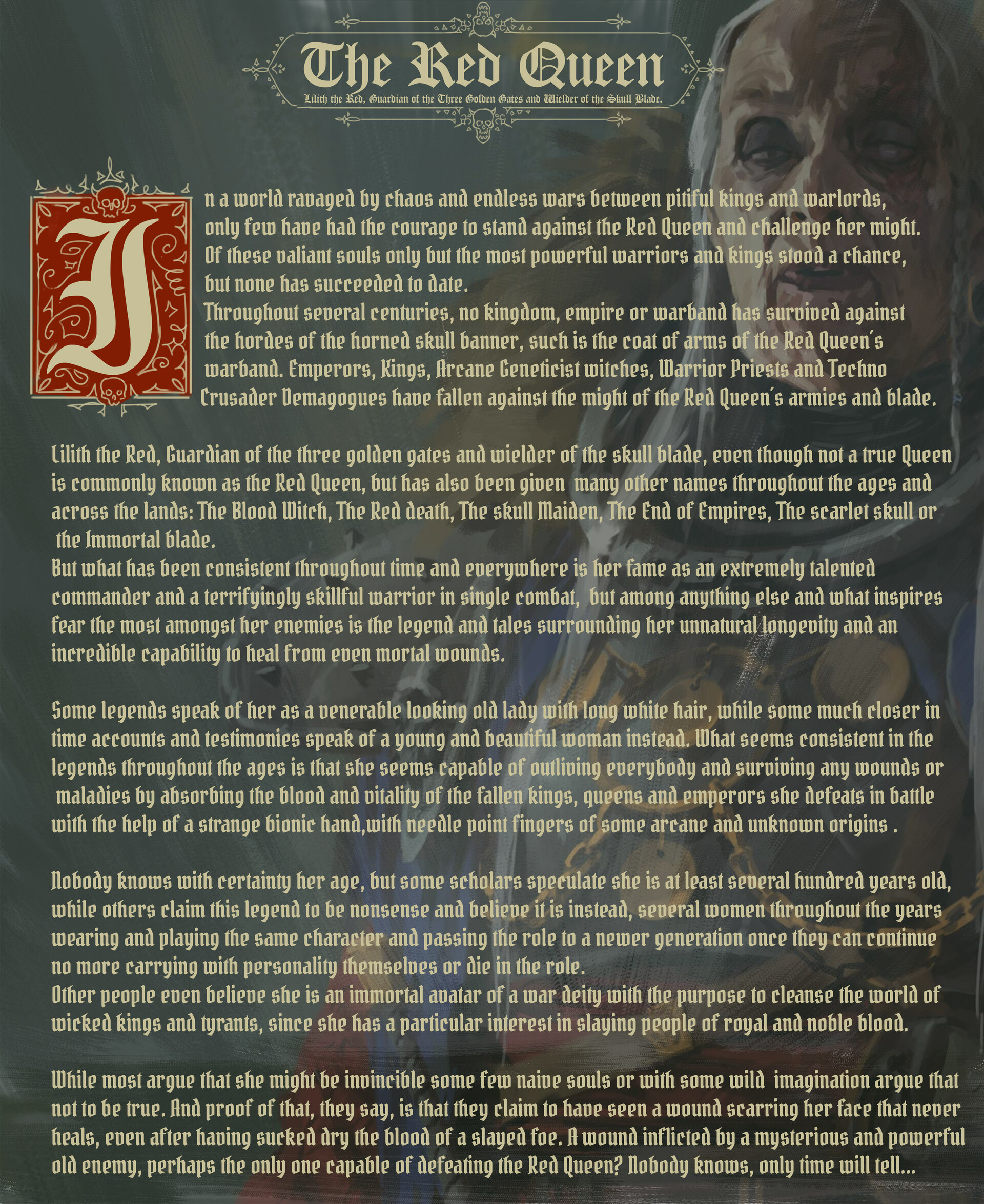 Miguel Iglesias - The Red Queen- #nemesisartchallenge character design