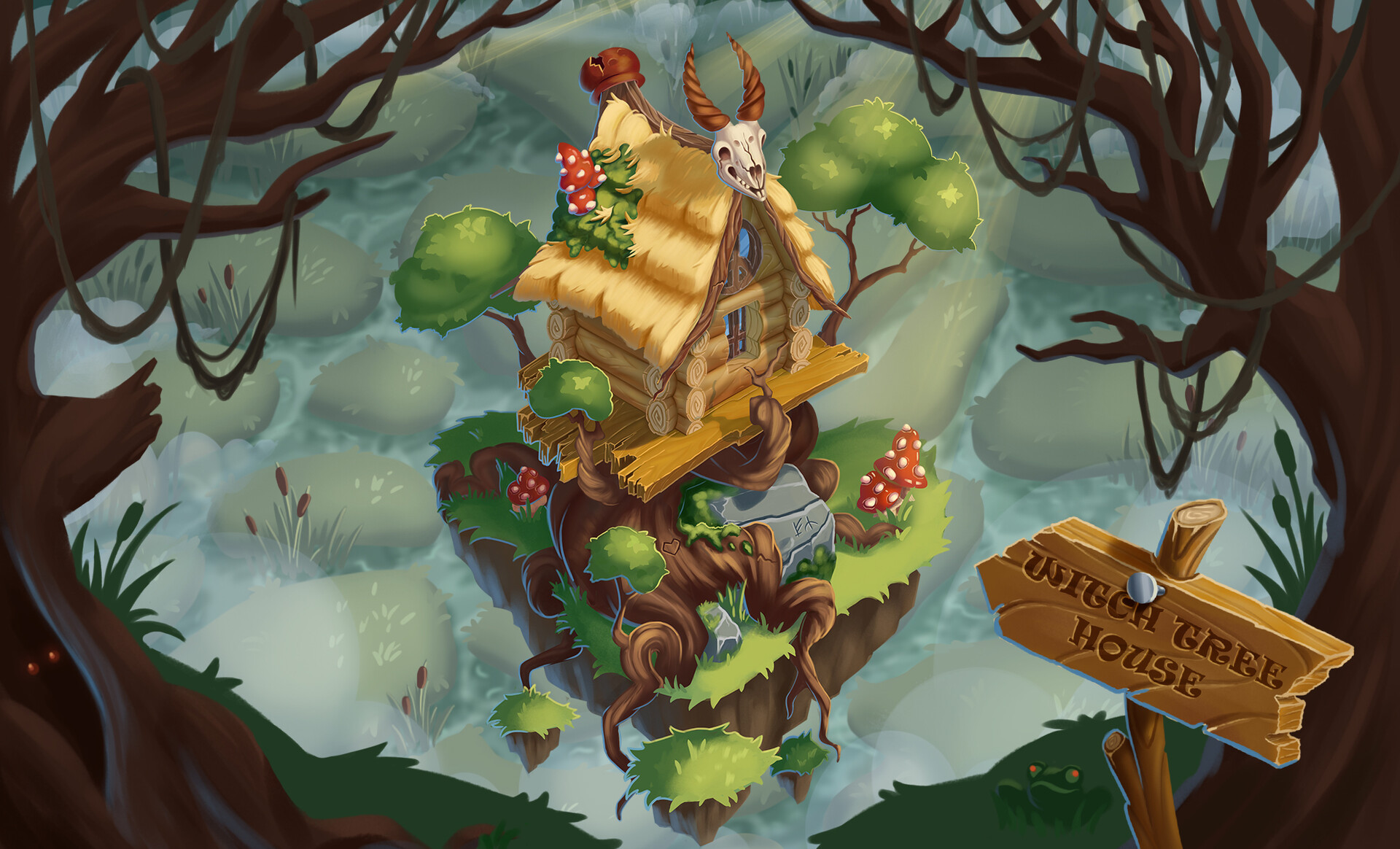 ArtStation - Witch tree house