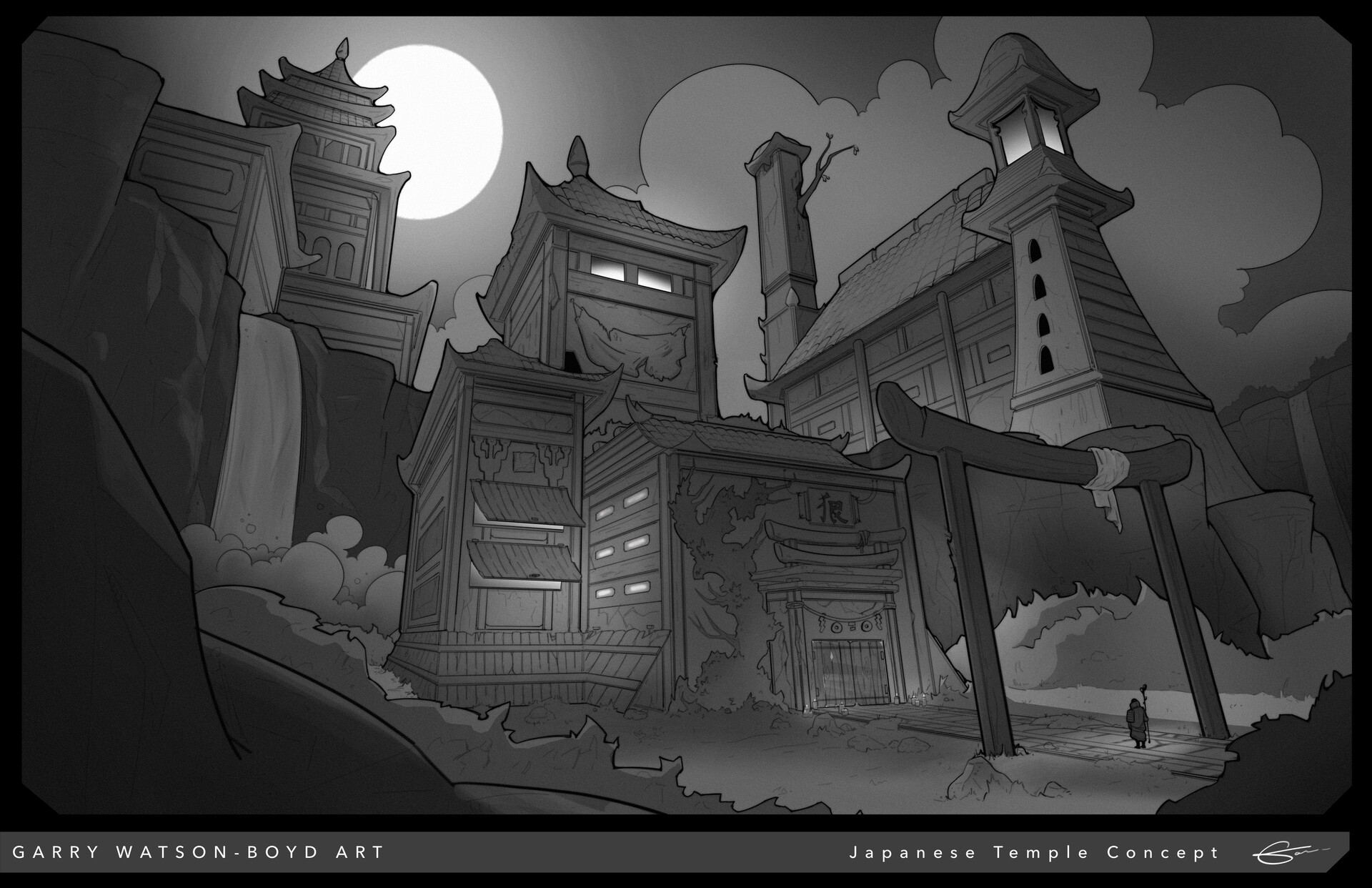ArtStation - Japanese Temple Concept