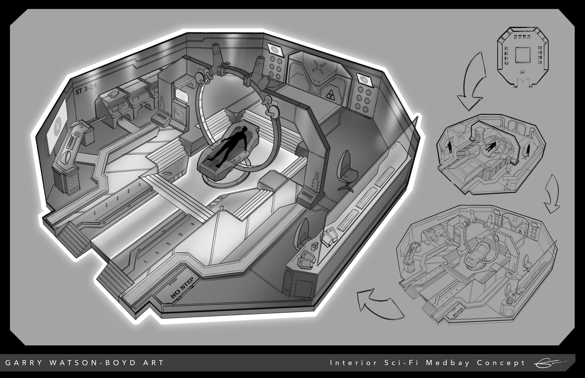 ArtStation - Med-bay Interior Concept