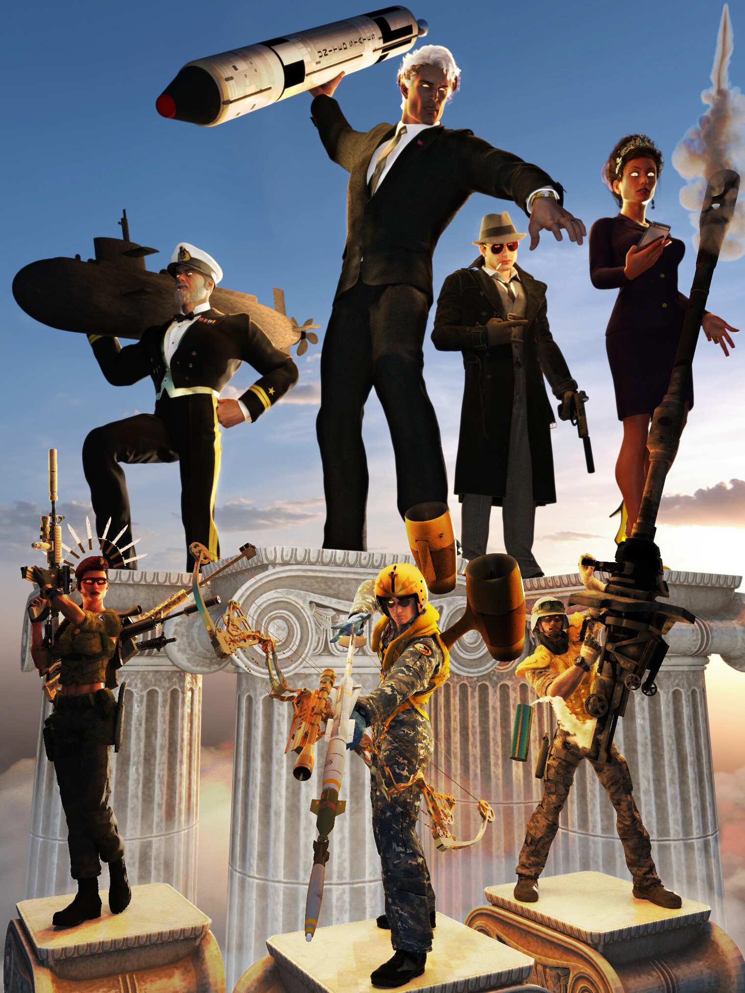 ArtStation - Modern Greek Pantheon