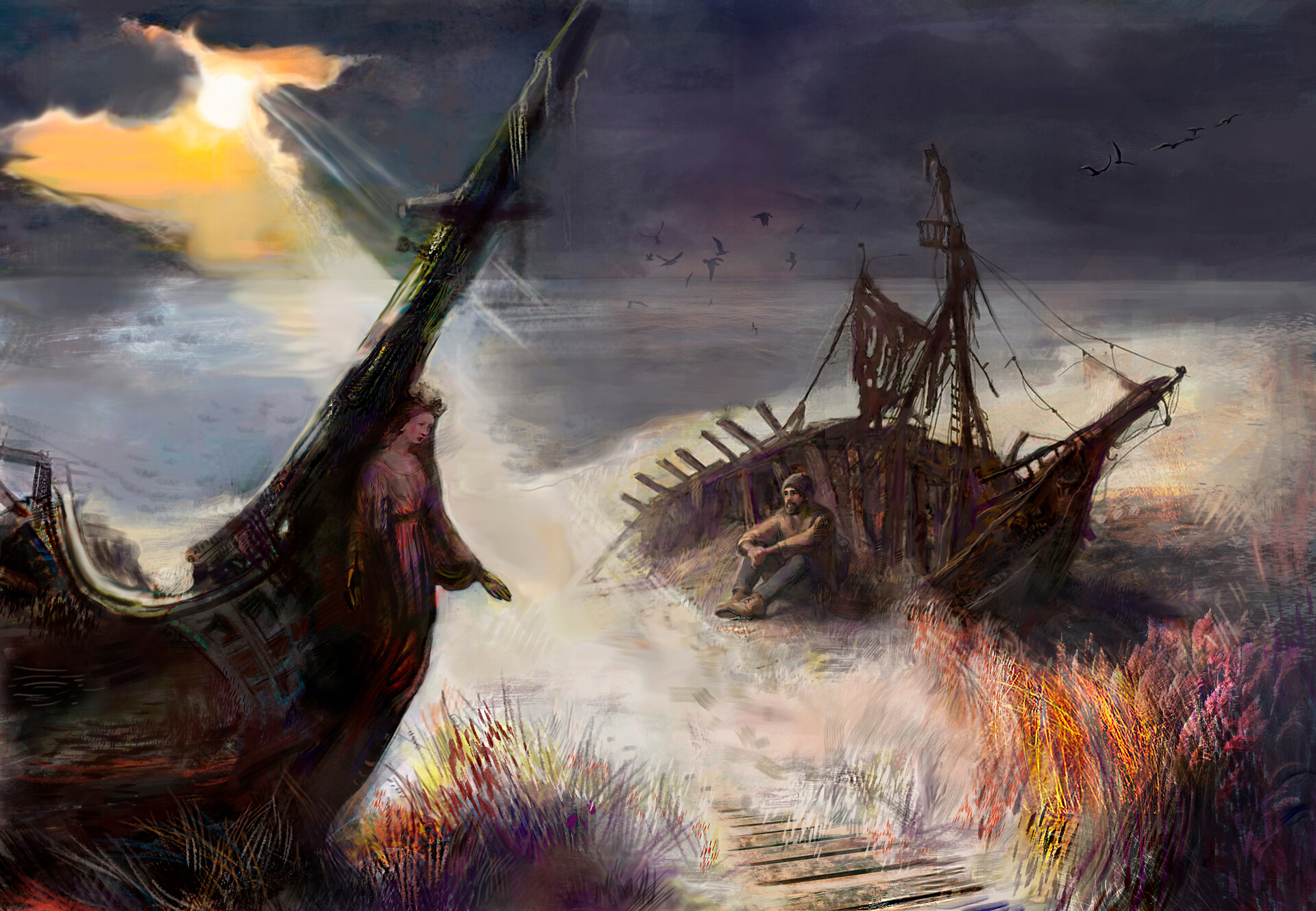 ArtStation - At sunset