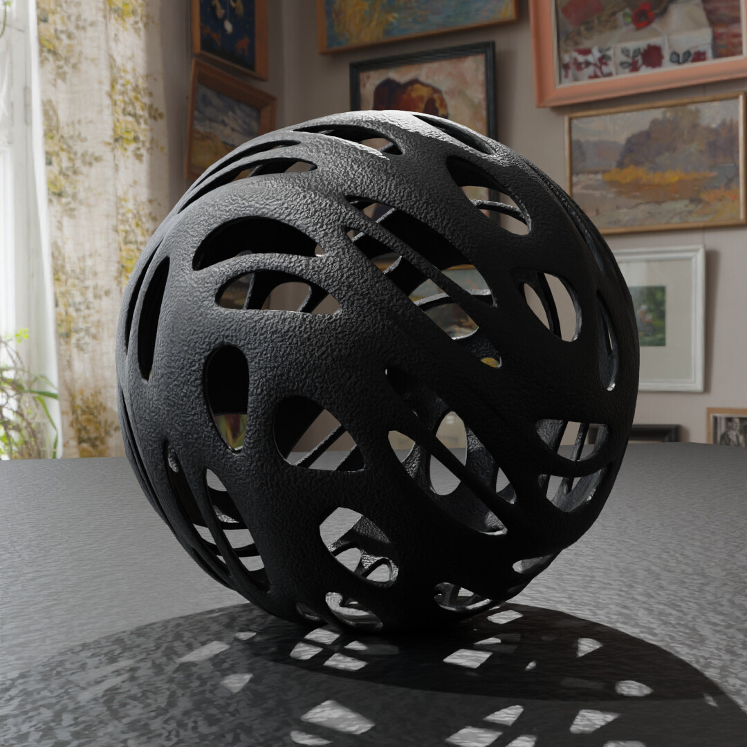 ArtStation - 3D organic sphere shapes