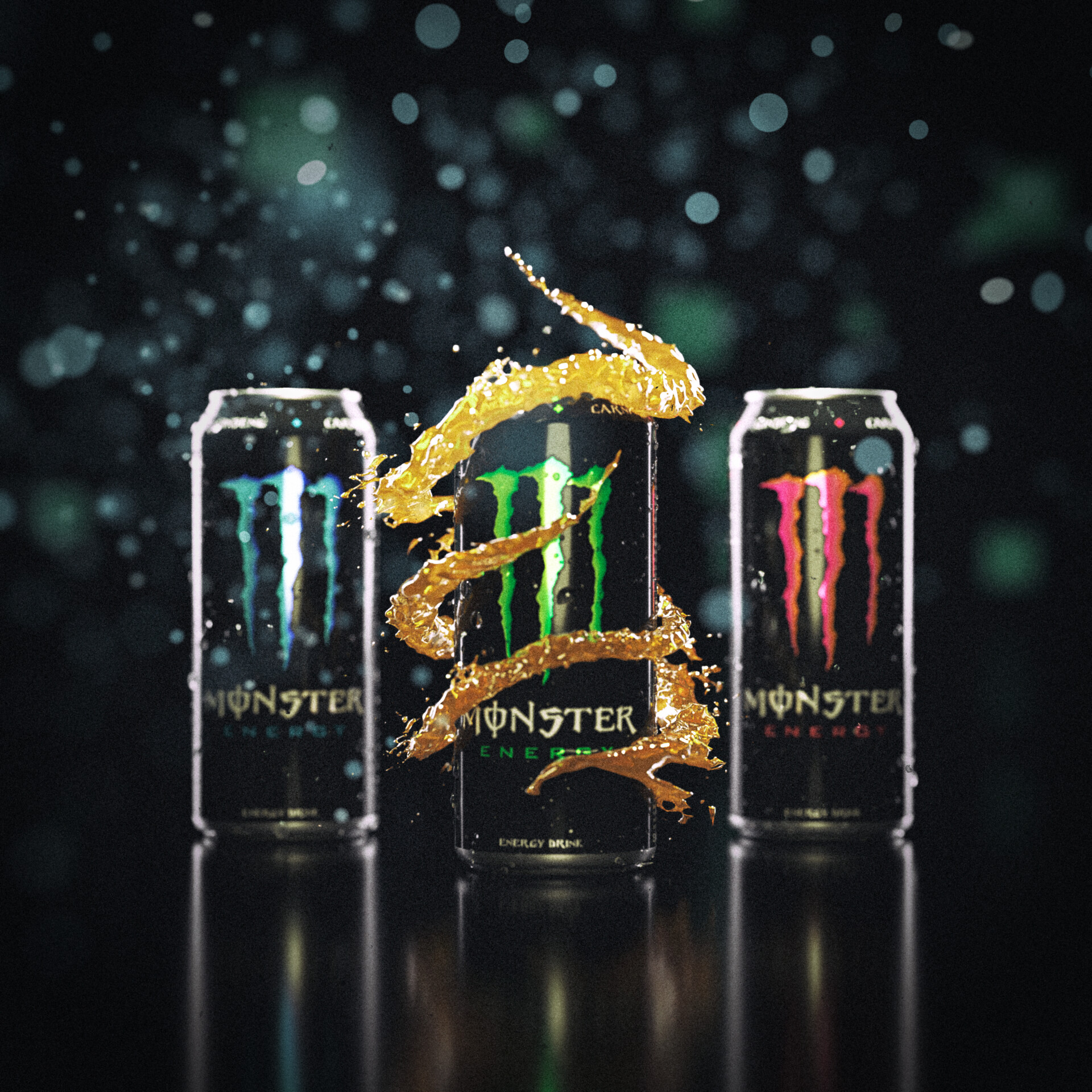 Blender Licious - Monster Energy - Product rendering - Advertisement ...
