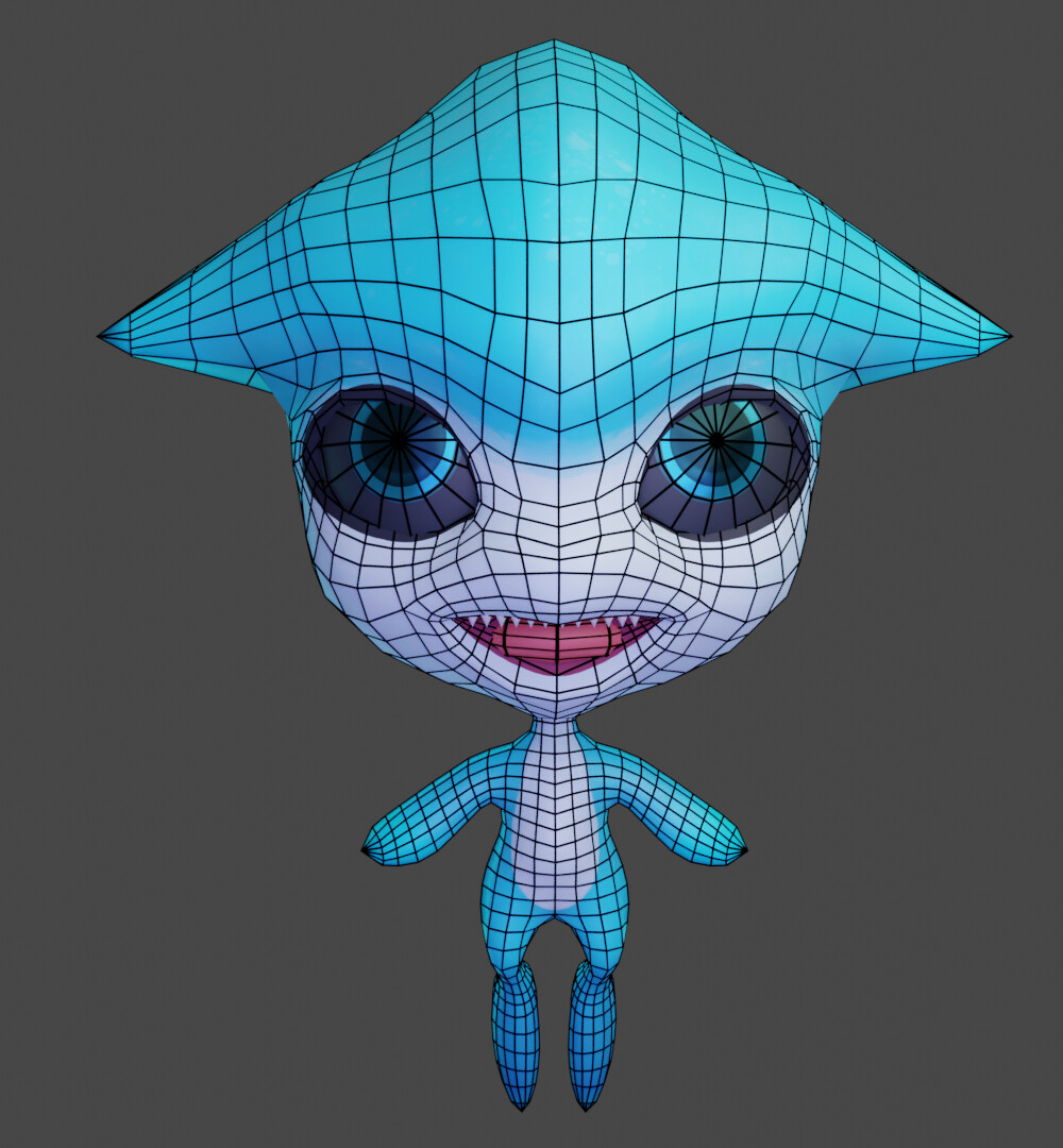 Svenja Pitzius - Shark Kwami Fan Art Miraculous Ladybug