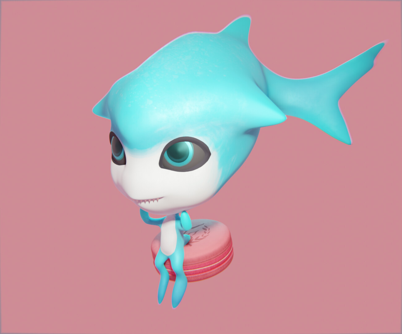 Svenja Pitzius - Shark Kwami Fan Art Miraculous Ladybug