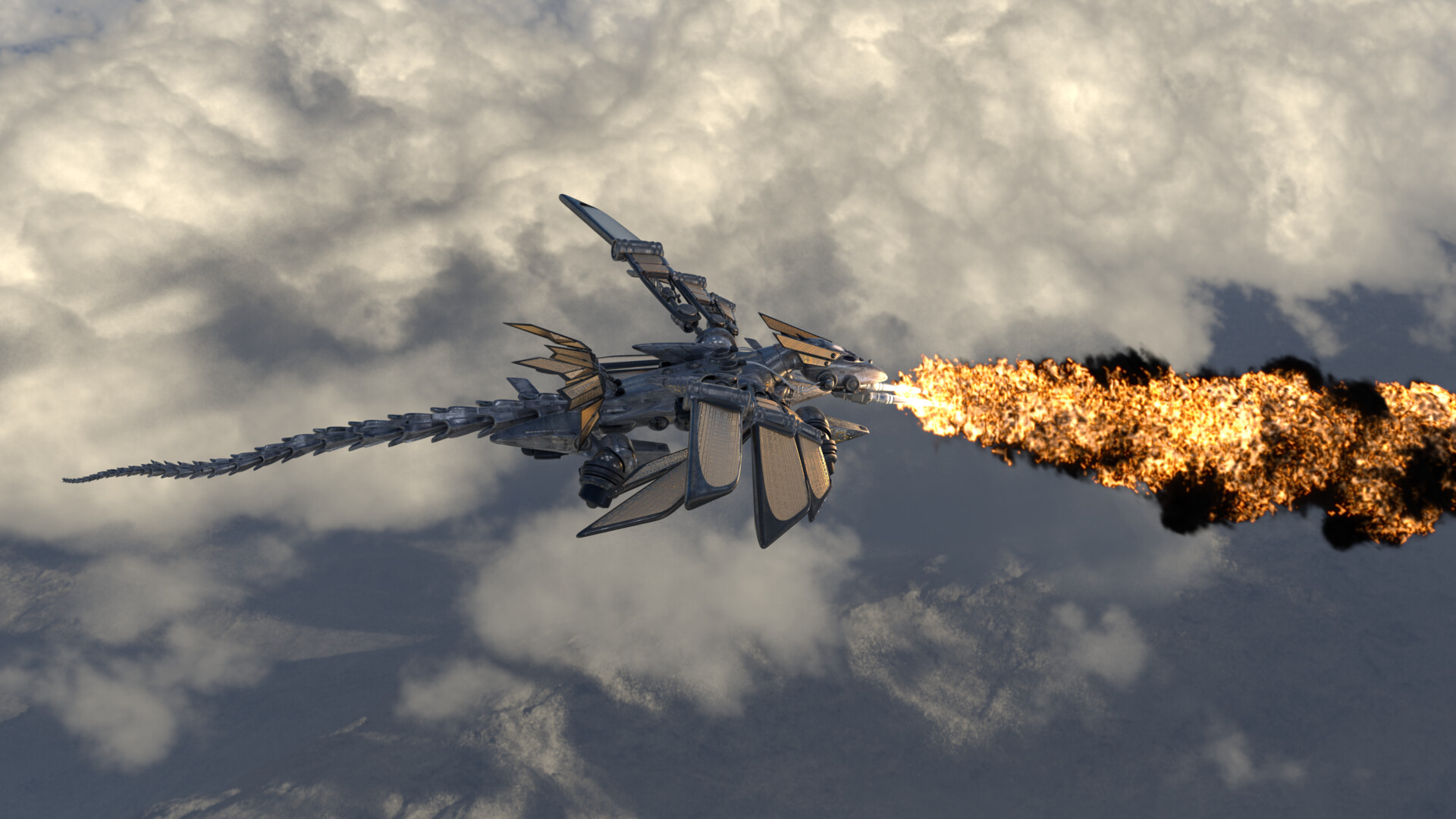 mecha dragon wallpaper