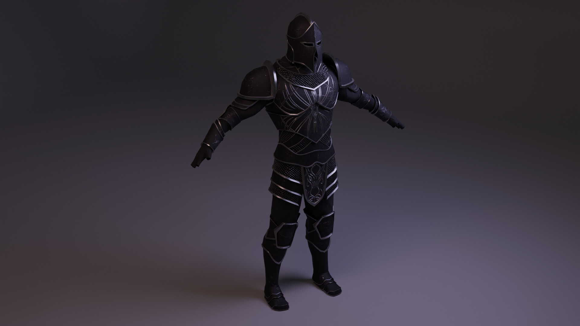 ArtStation - Black armor set