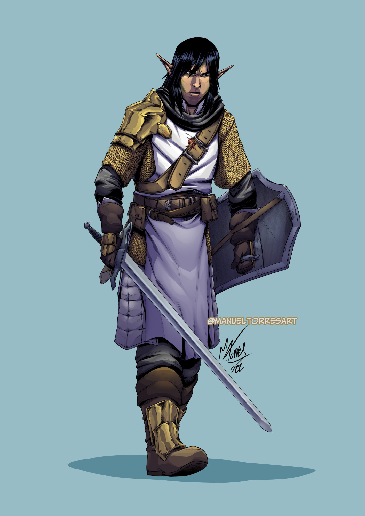 ArtStation - DnD Elf Paladin