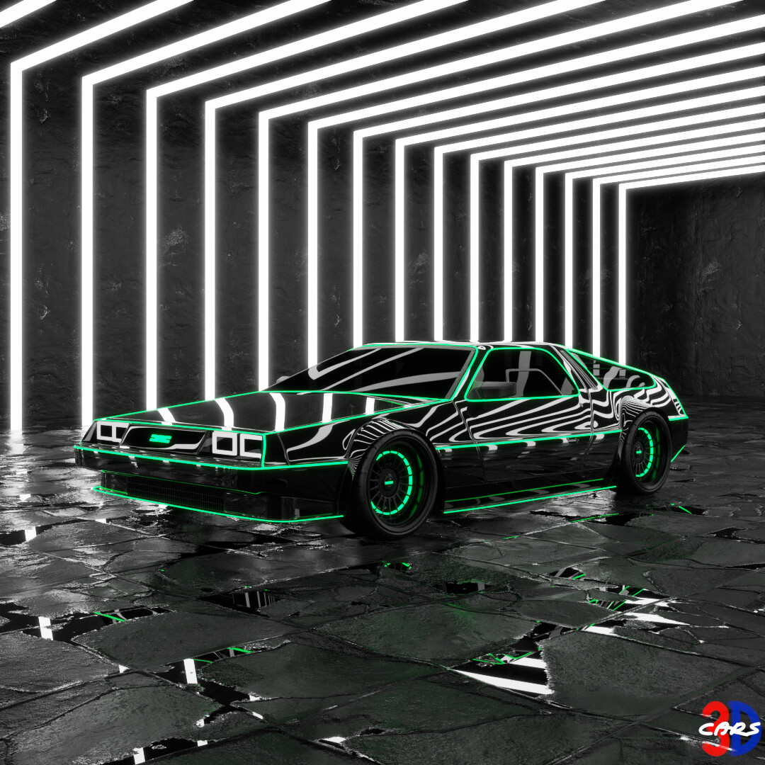 ArtStation - Custom '81 DeLorean DMC-12
