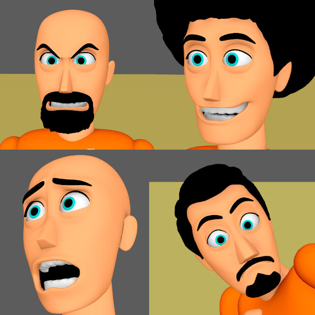 ArtStation - Facial and body Expression study