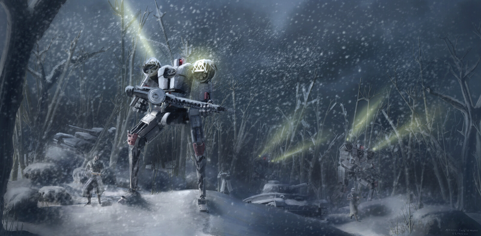 Mikołaj Świętochowski - WW2 Recon Mecha concept