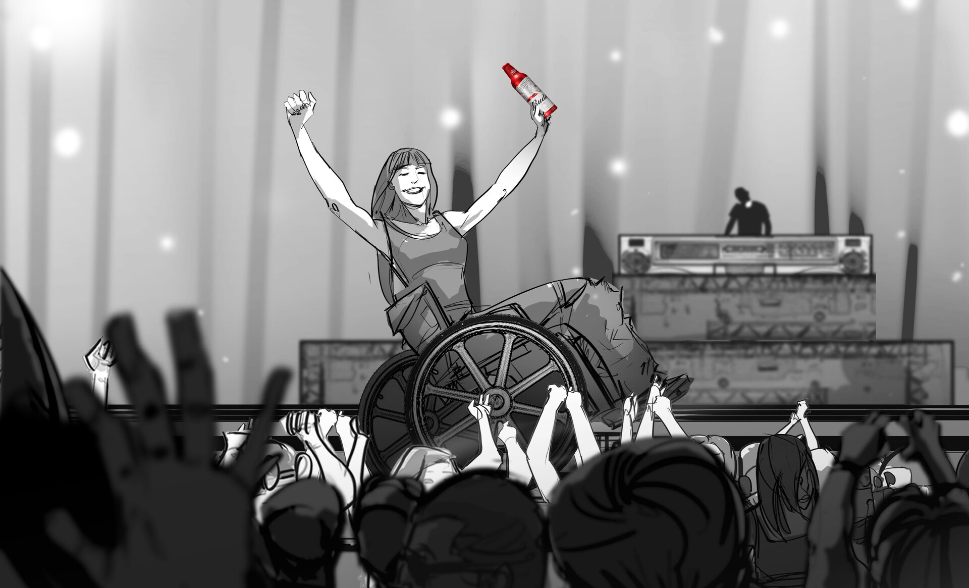 ArtStation - CROWD SURFING - ADVERTISING