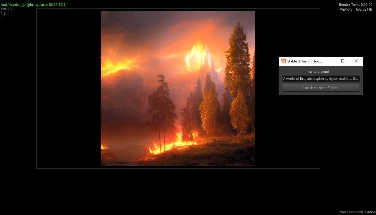 Némo Courteix - Stable diffusion for Houdini with python