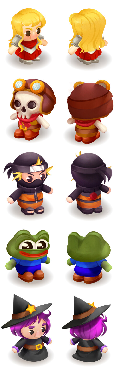 ArtStation - Character Packs for Browser Game