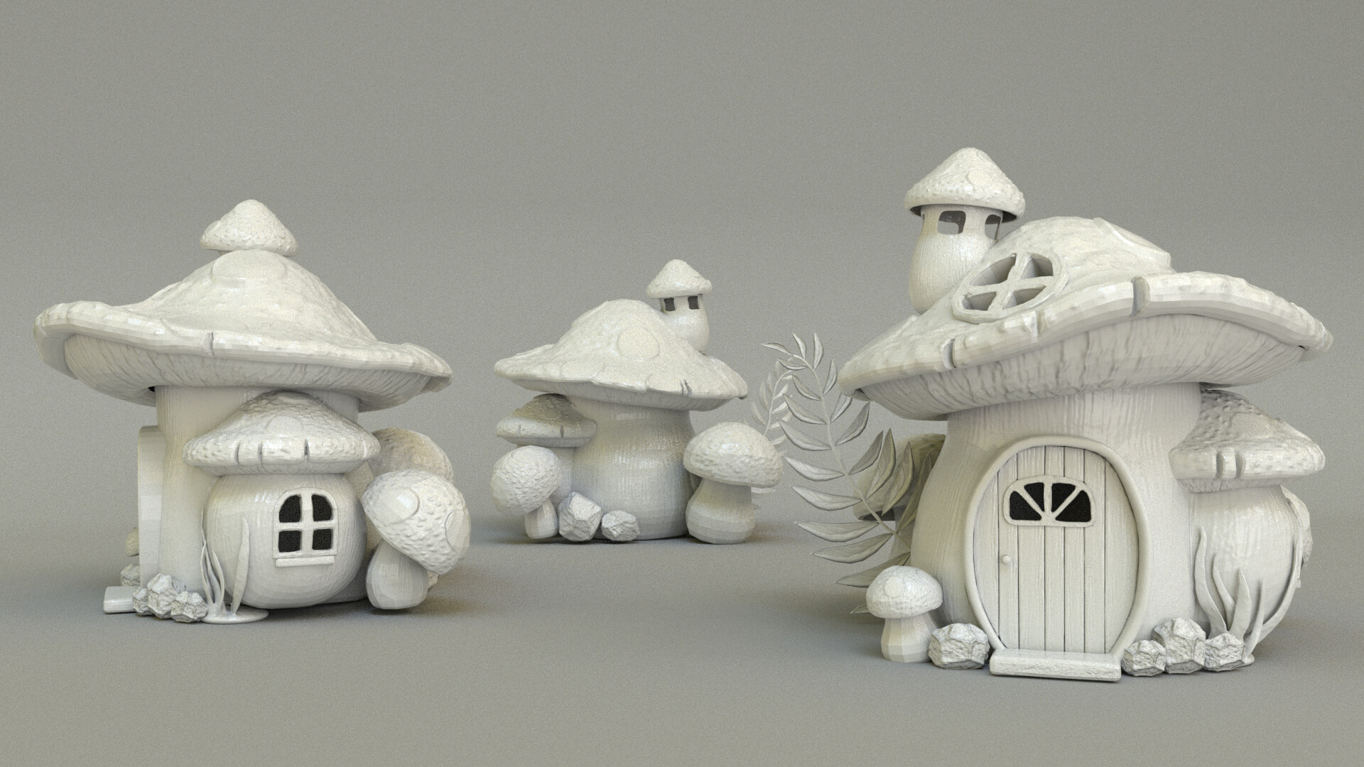 ArtStation - Portfolio 4 - Model Mushroom House (April, 2022)