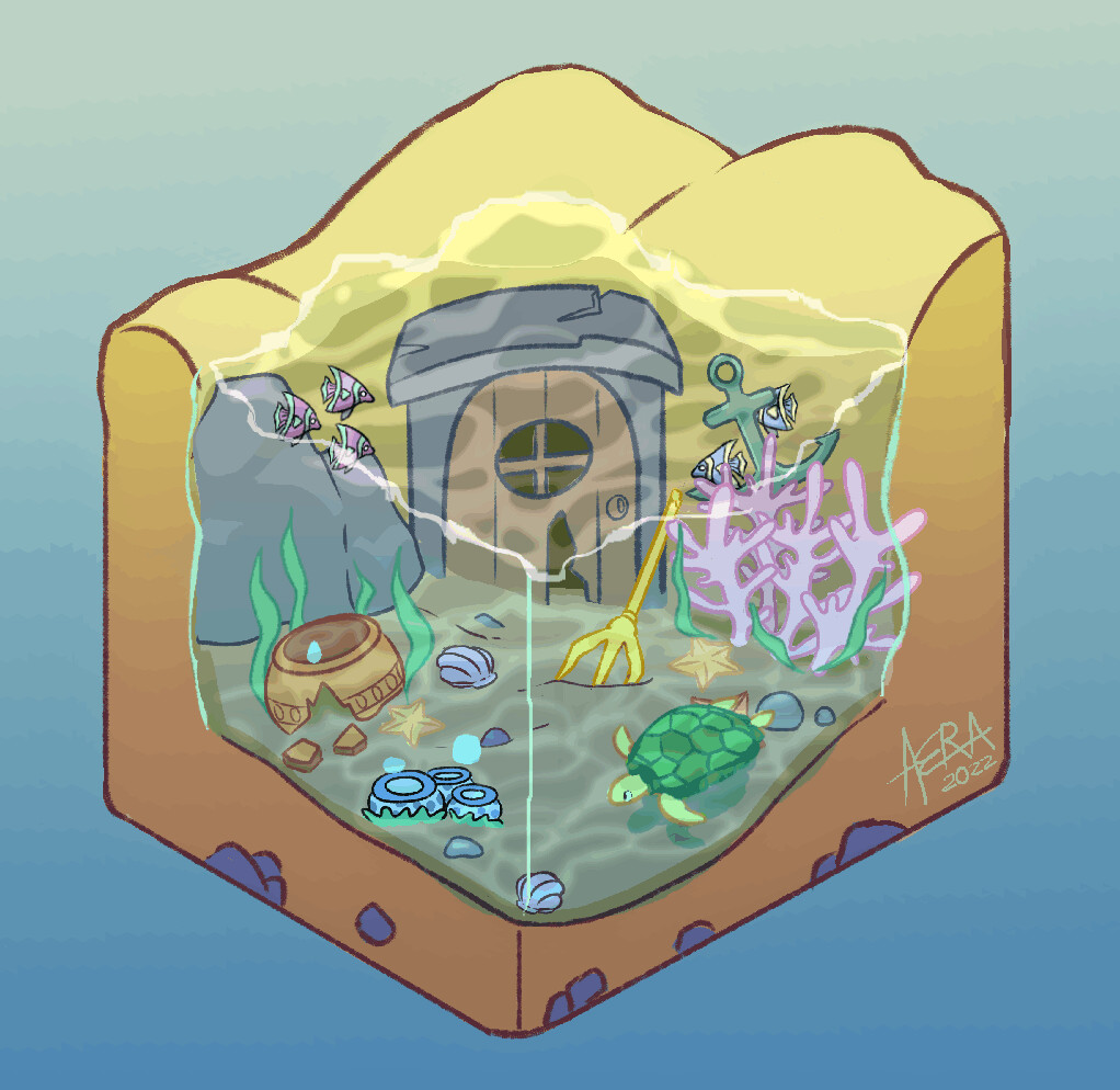 ArtStation - Sea - Isometric Animation