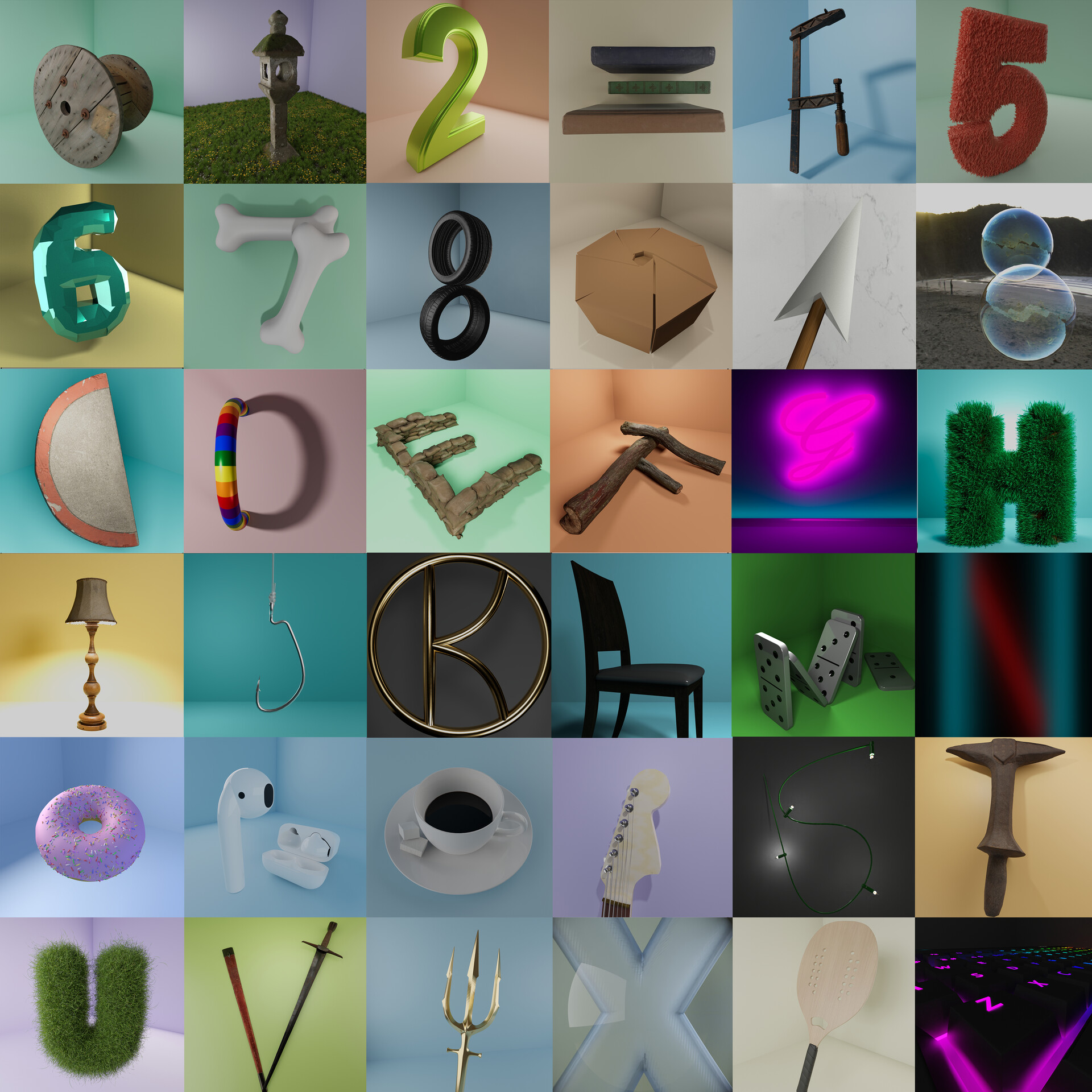 ArtStation - 36 Days of Type