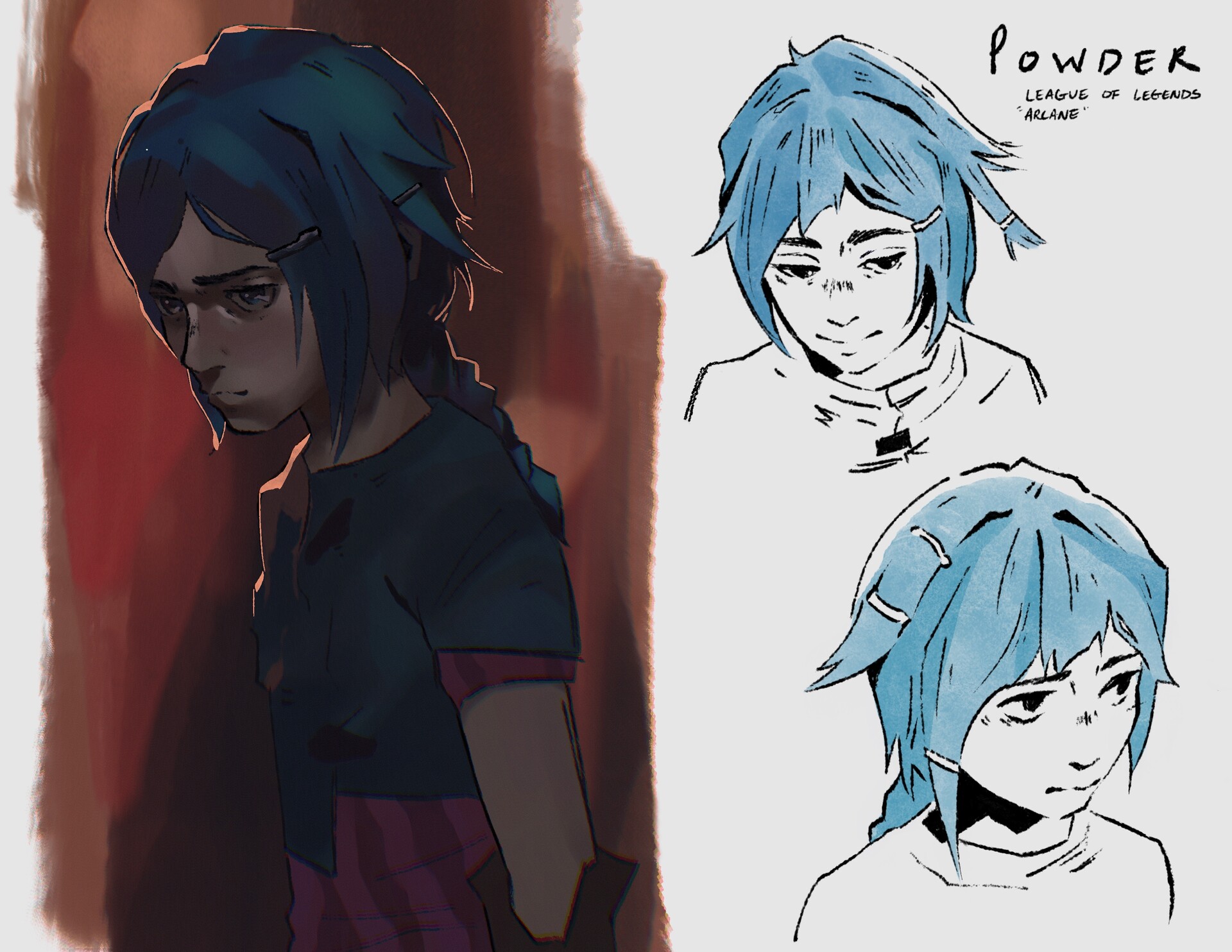 ArtStation - LoL: Powder Sketch page