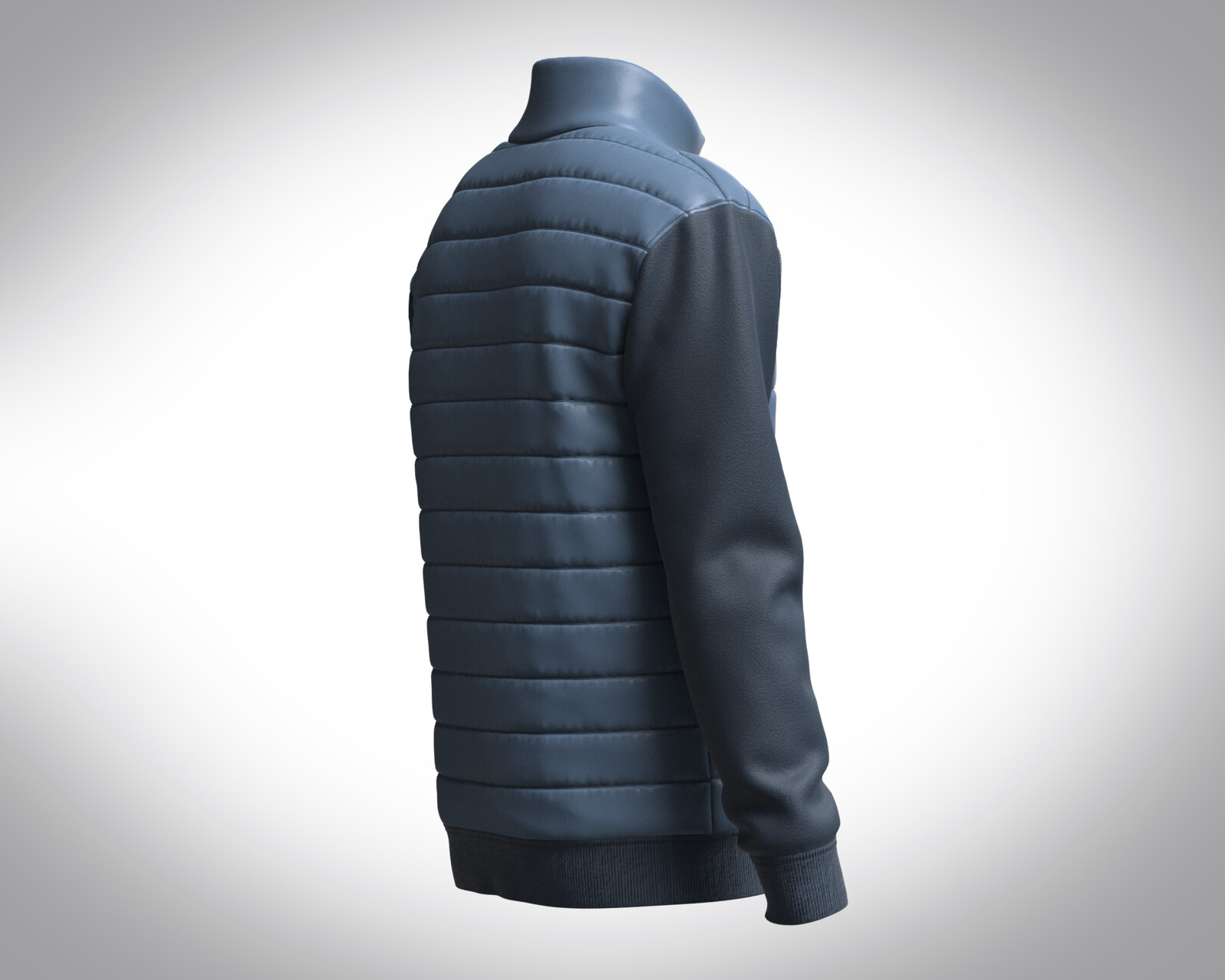 Kult - Padded jacket with knit sleeves