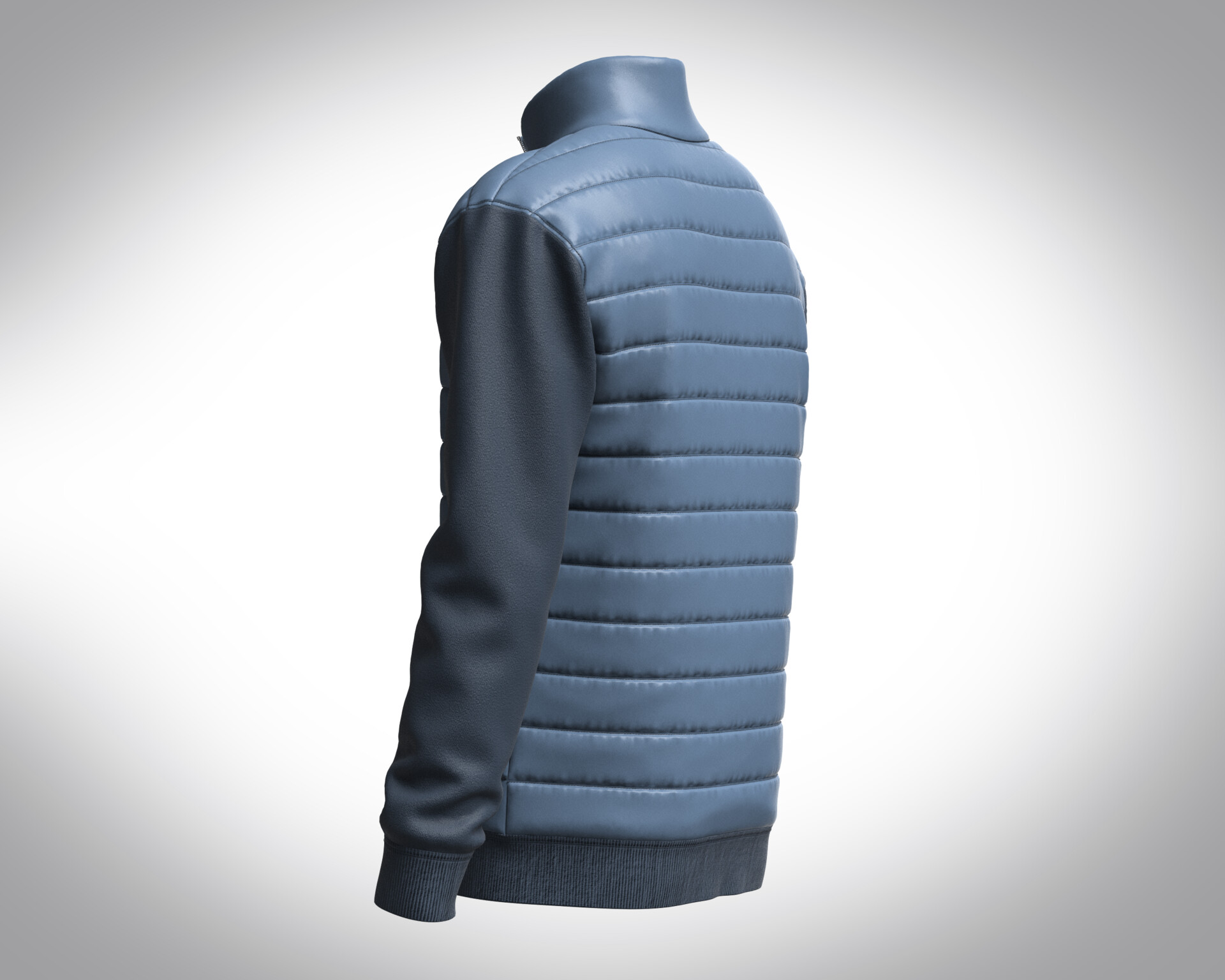 Kult - Padded jacket with knit sleeves