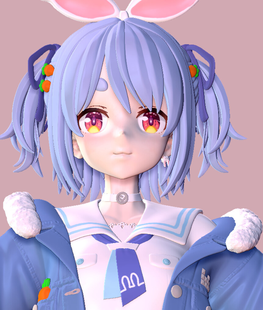 ArtStation - Usada Pekora New Outfit 3D Sculpt