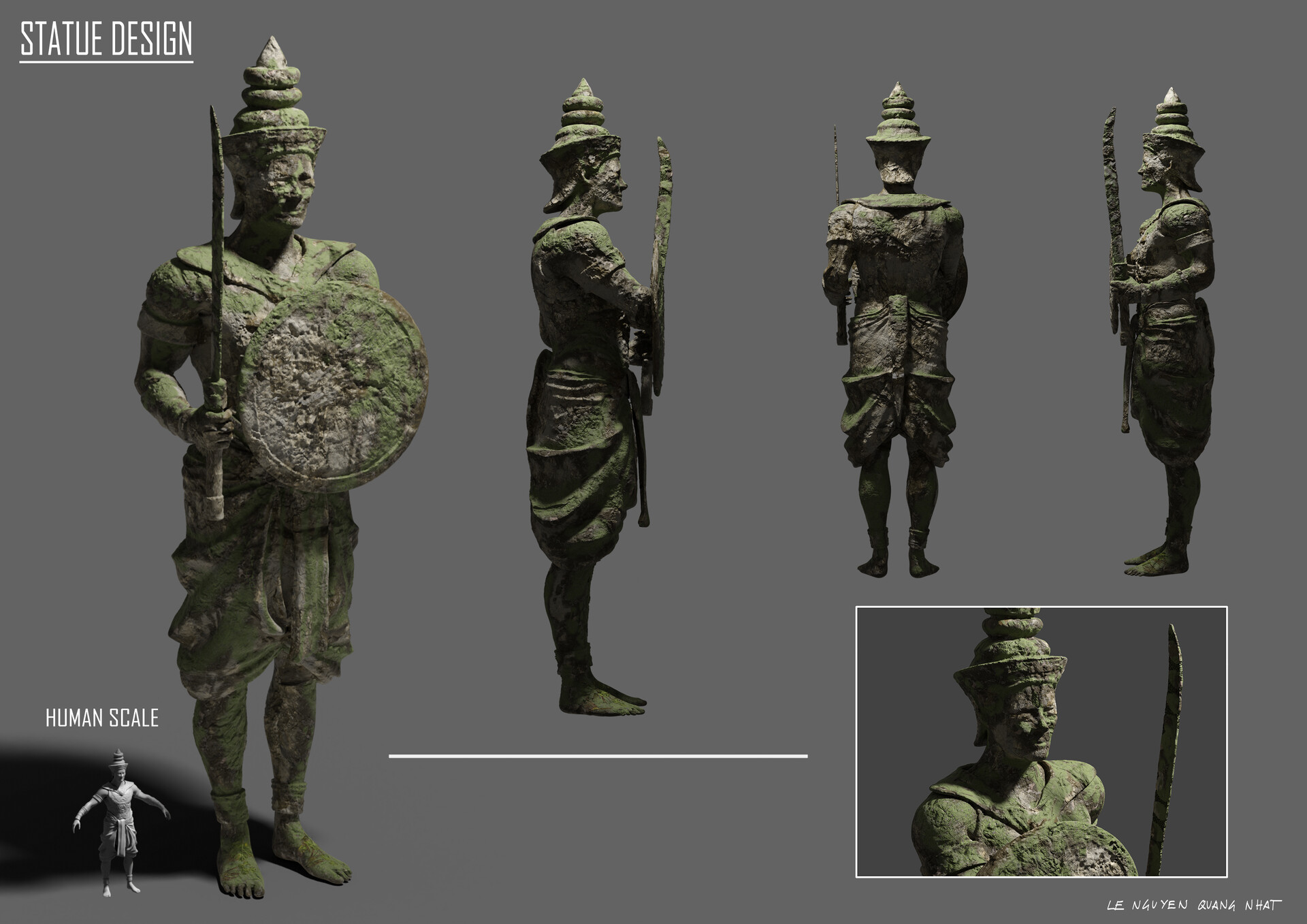 ArtStation - Statue - Prop Design