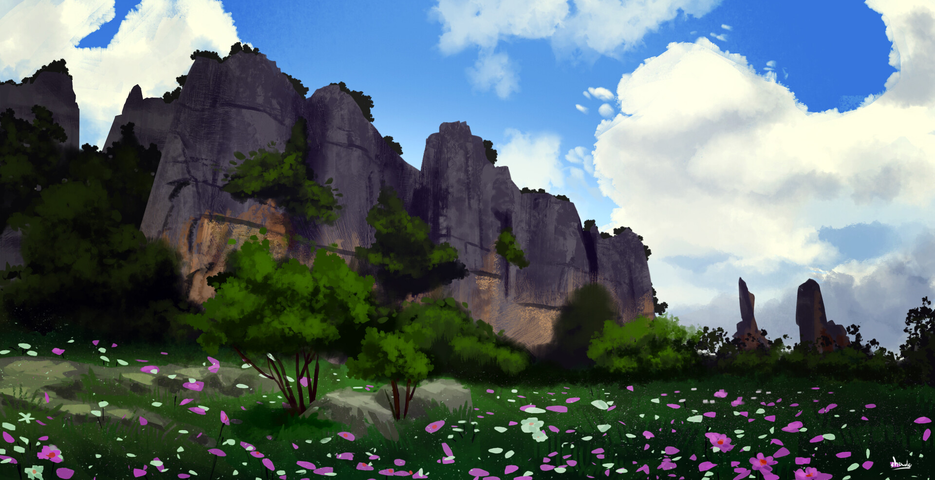 ArtStation - Speedpainting landscape