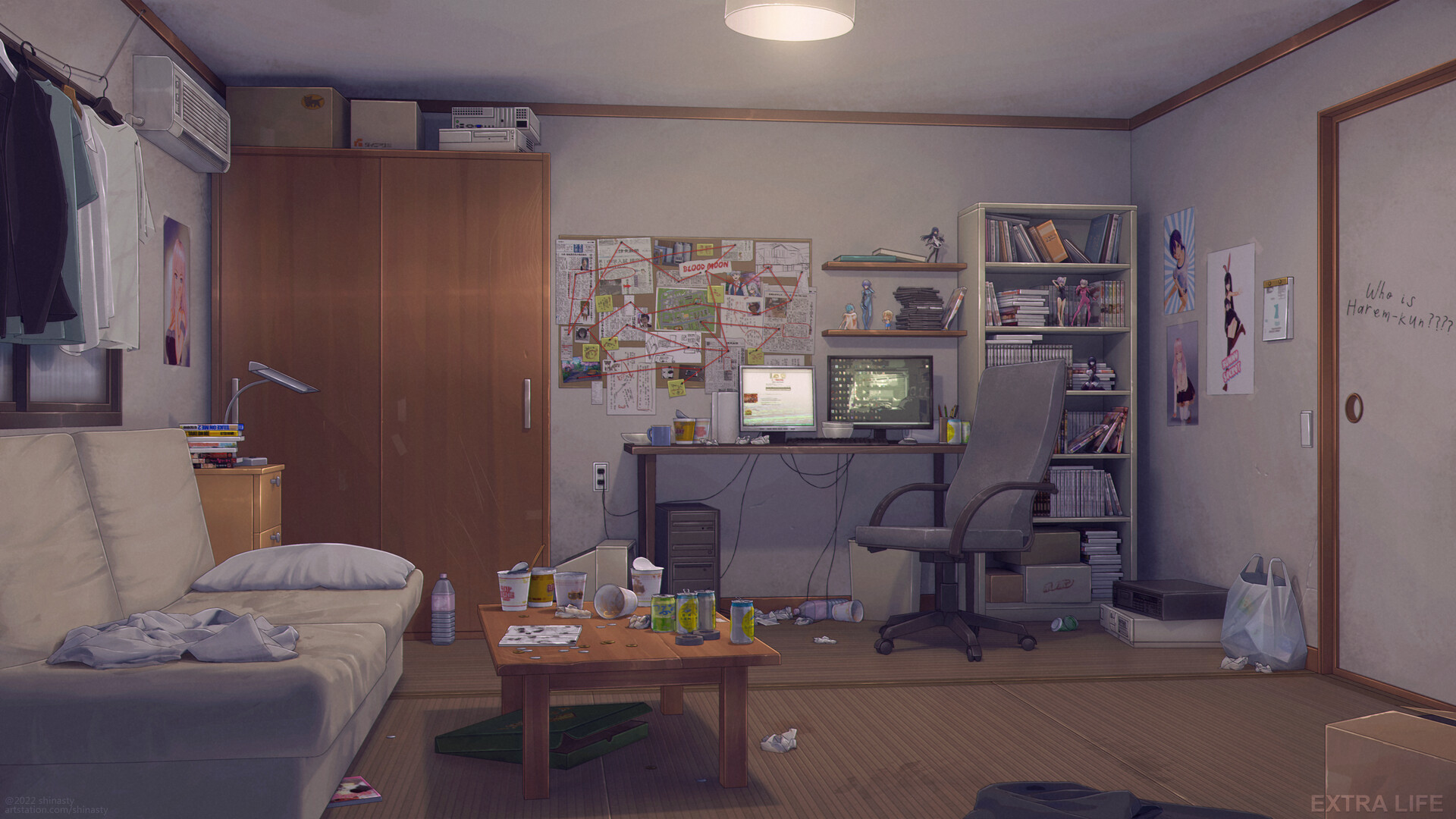 geek room background