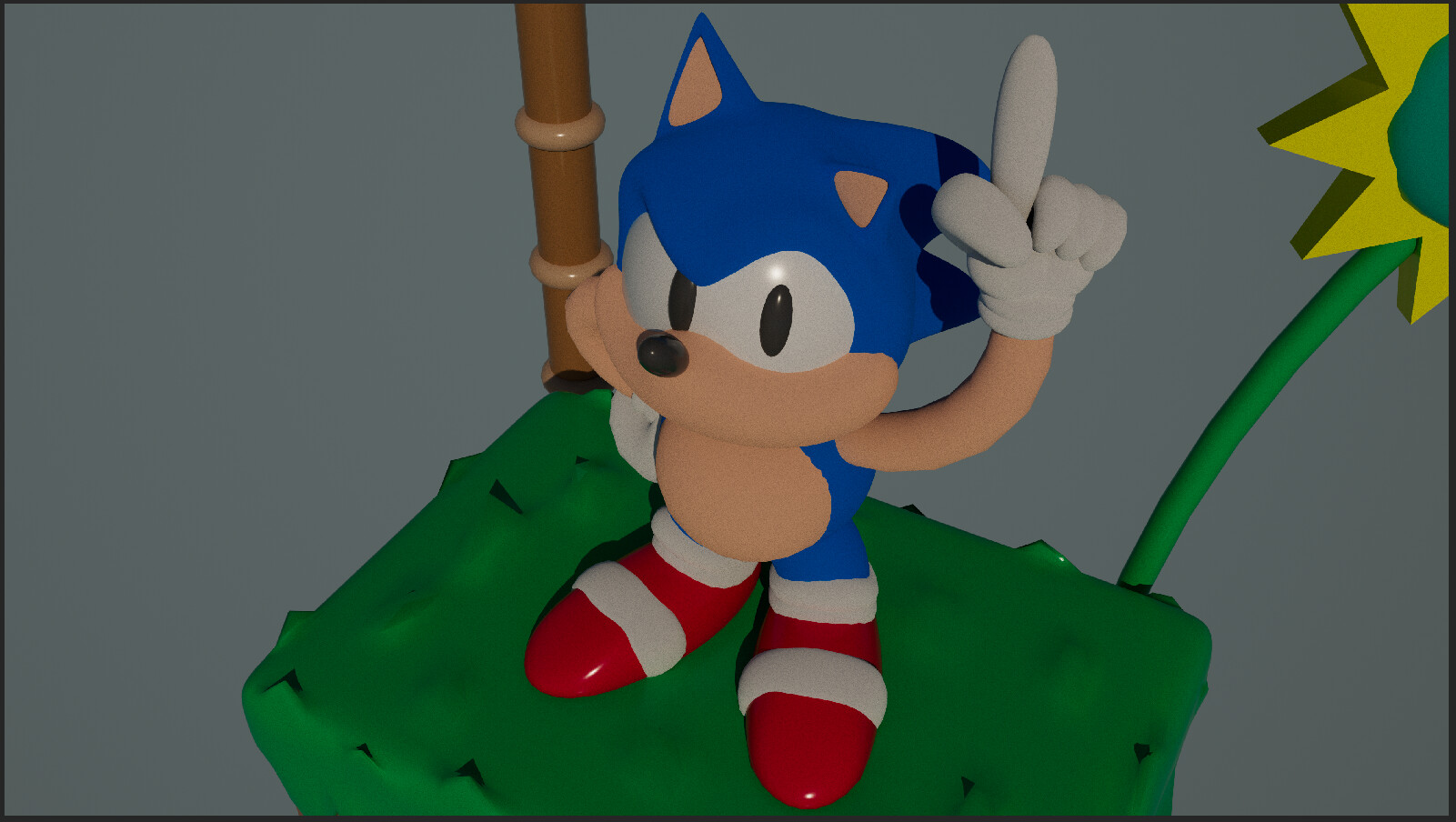 ArtStation - American Style Sonic - 3D Scene