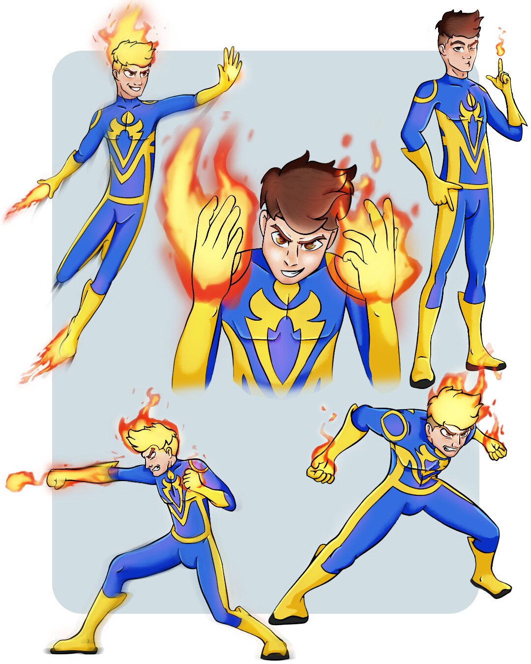 ArtStation - Fire Starter Action Pose Sheet 🔥