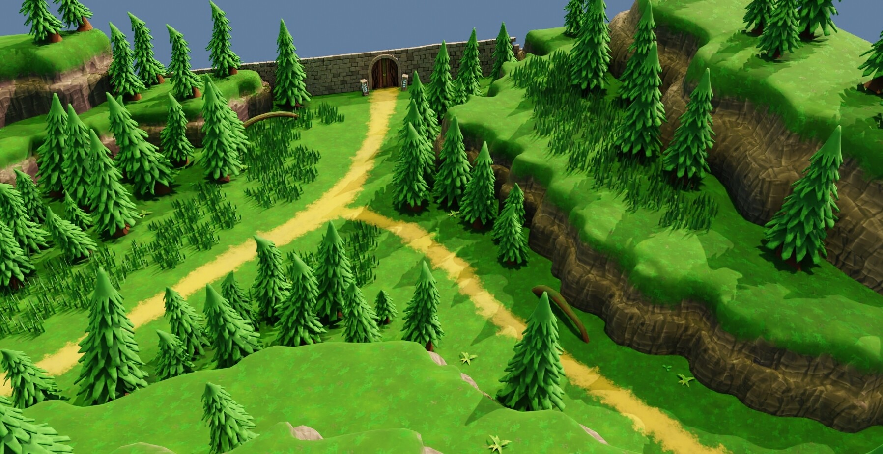 ArtStation - Stylized Forest Lowpoly