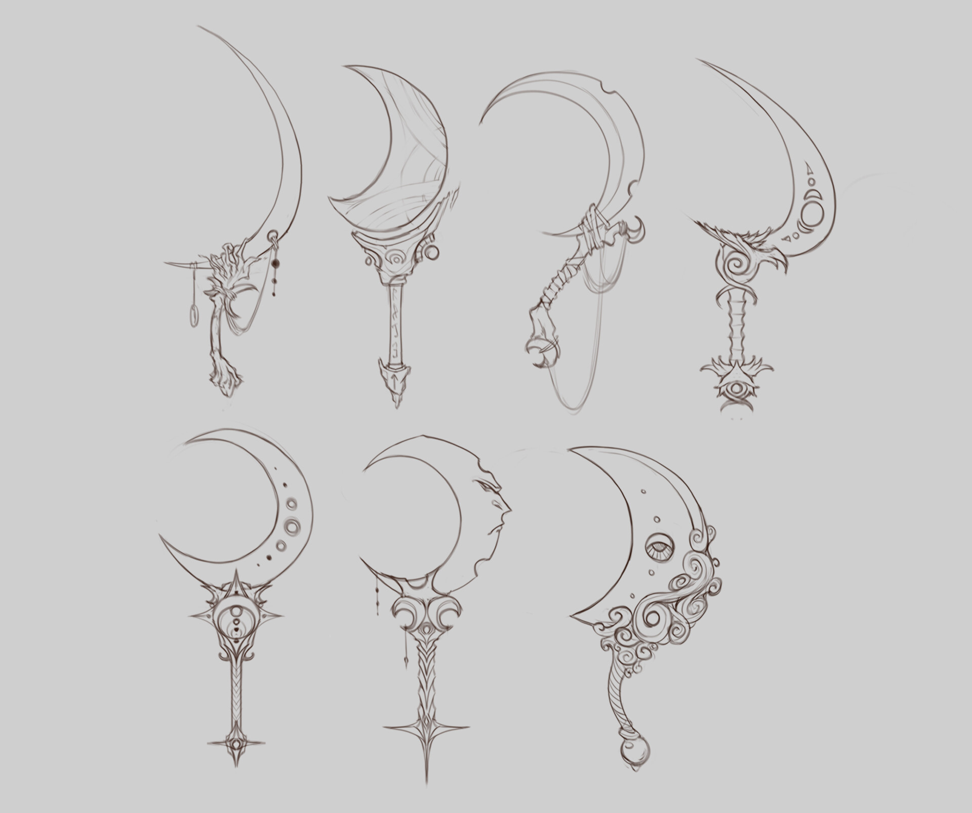 Ilya Nikonov - Sickle weapon concept art