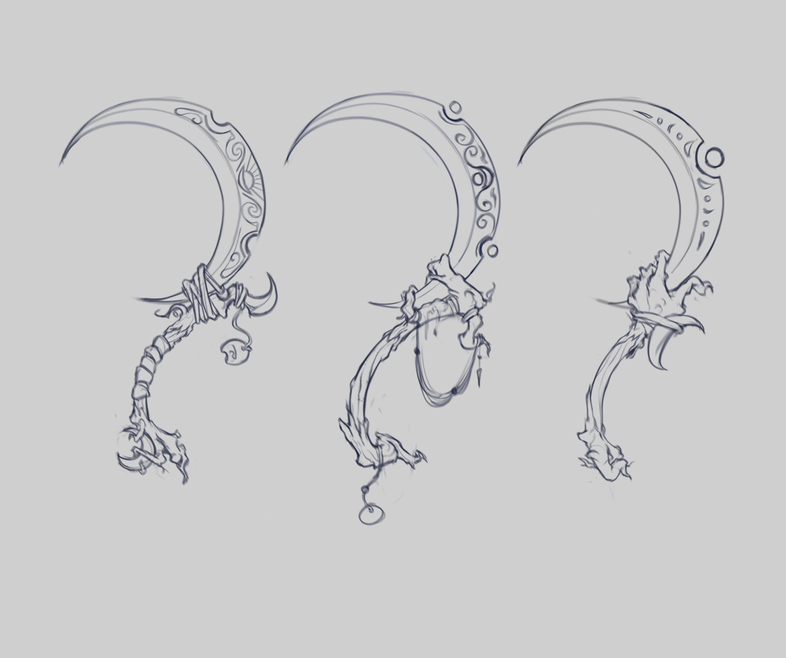 Ilya Nikonov - Sickle weapon concept art