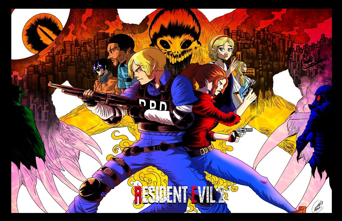 ArtStation - Resident Evil 2 remake redo