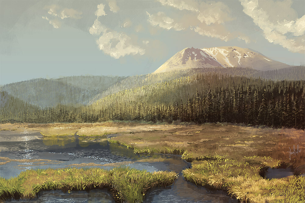 ArtStation - Mt. Lassen