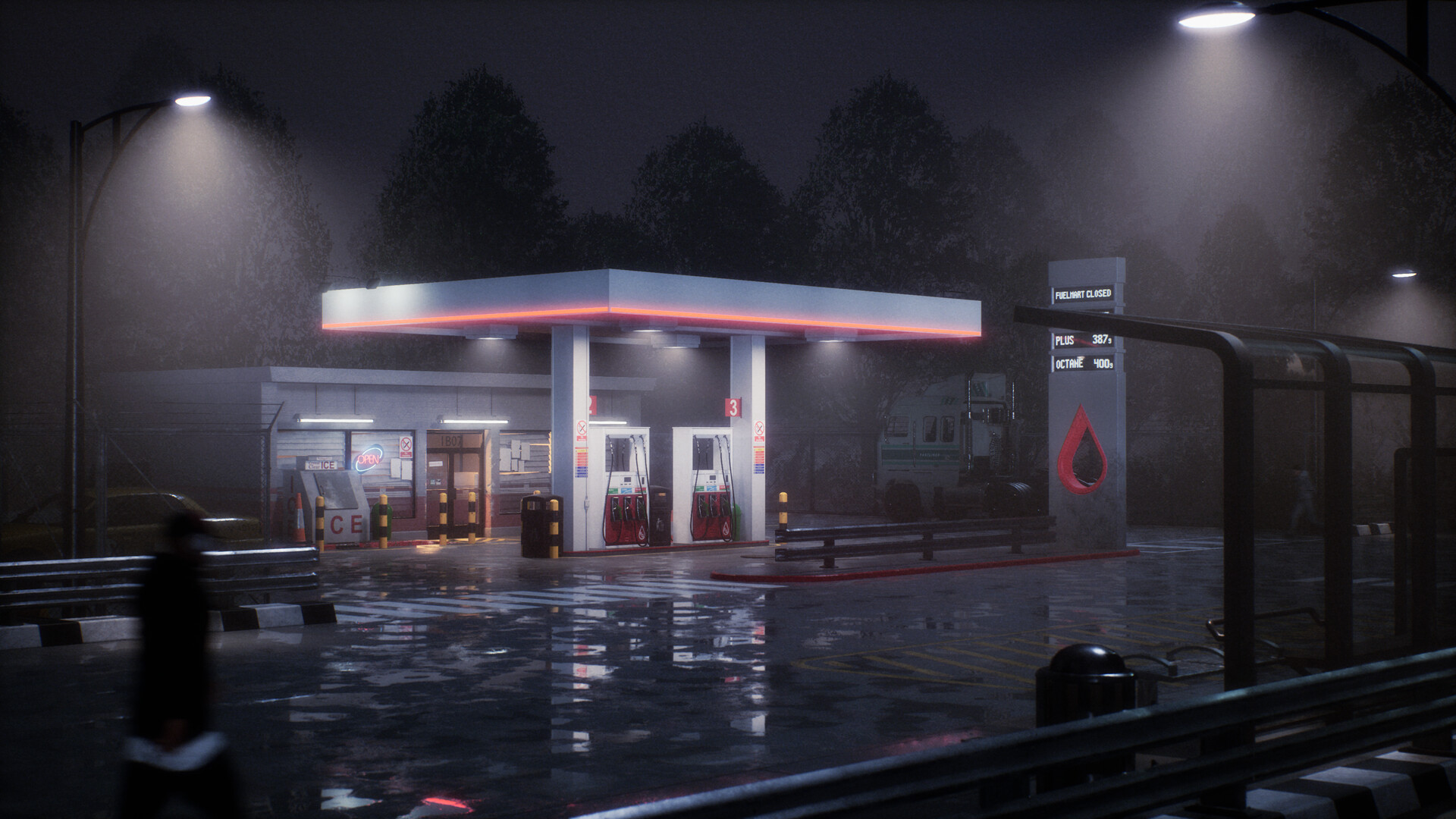 ArtStation - Gas Station Re light
