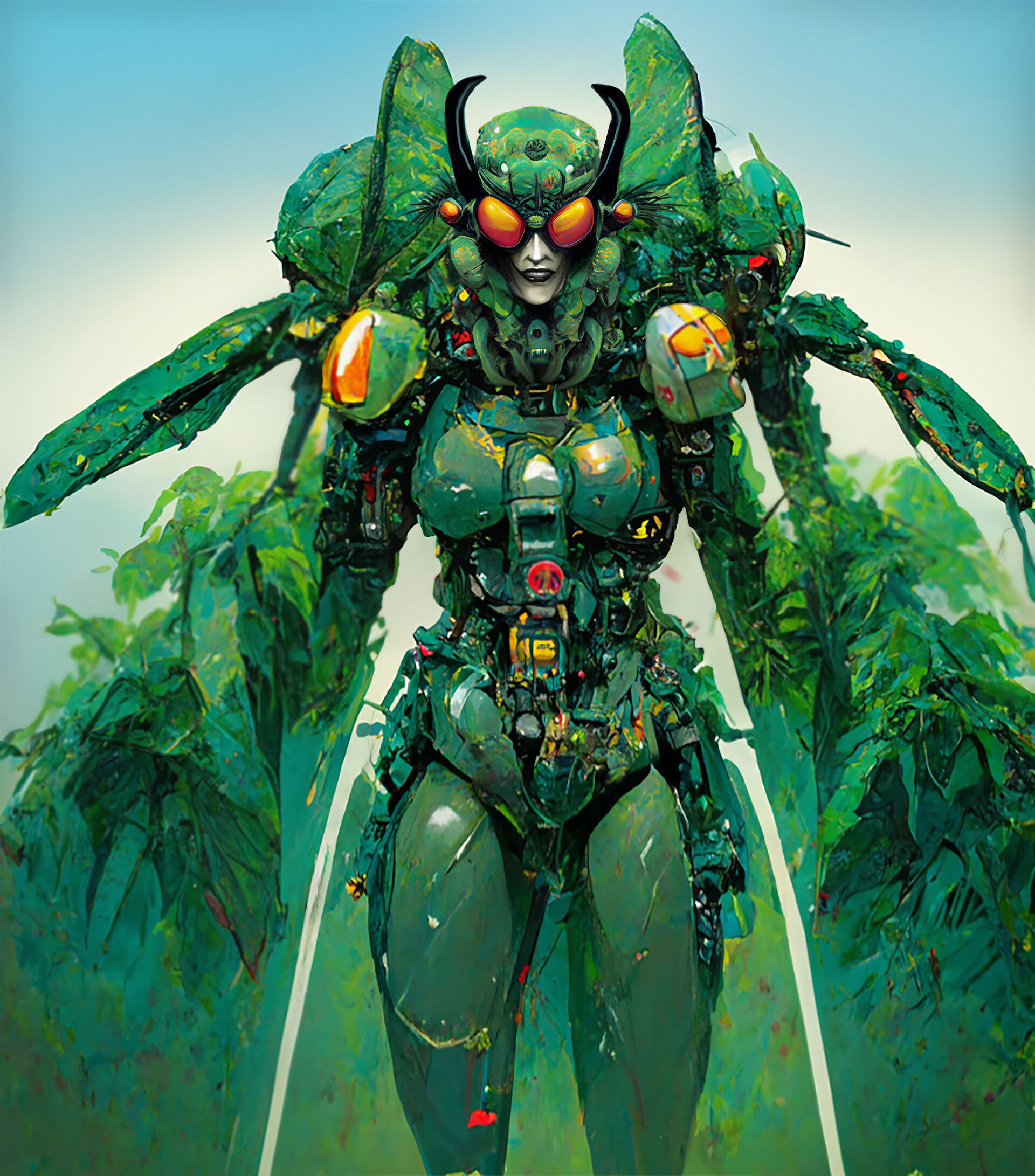 ArtStation - Mantis Mechsuit II