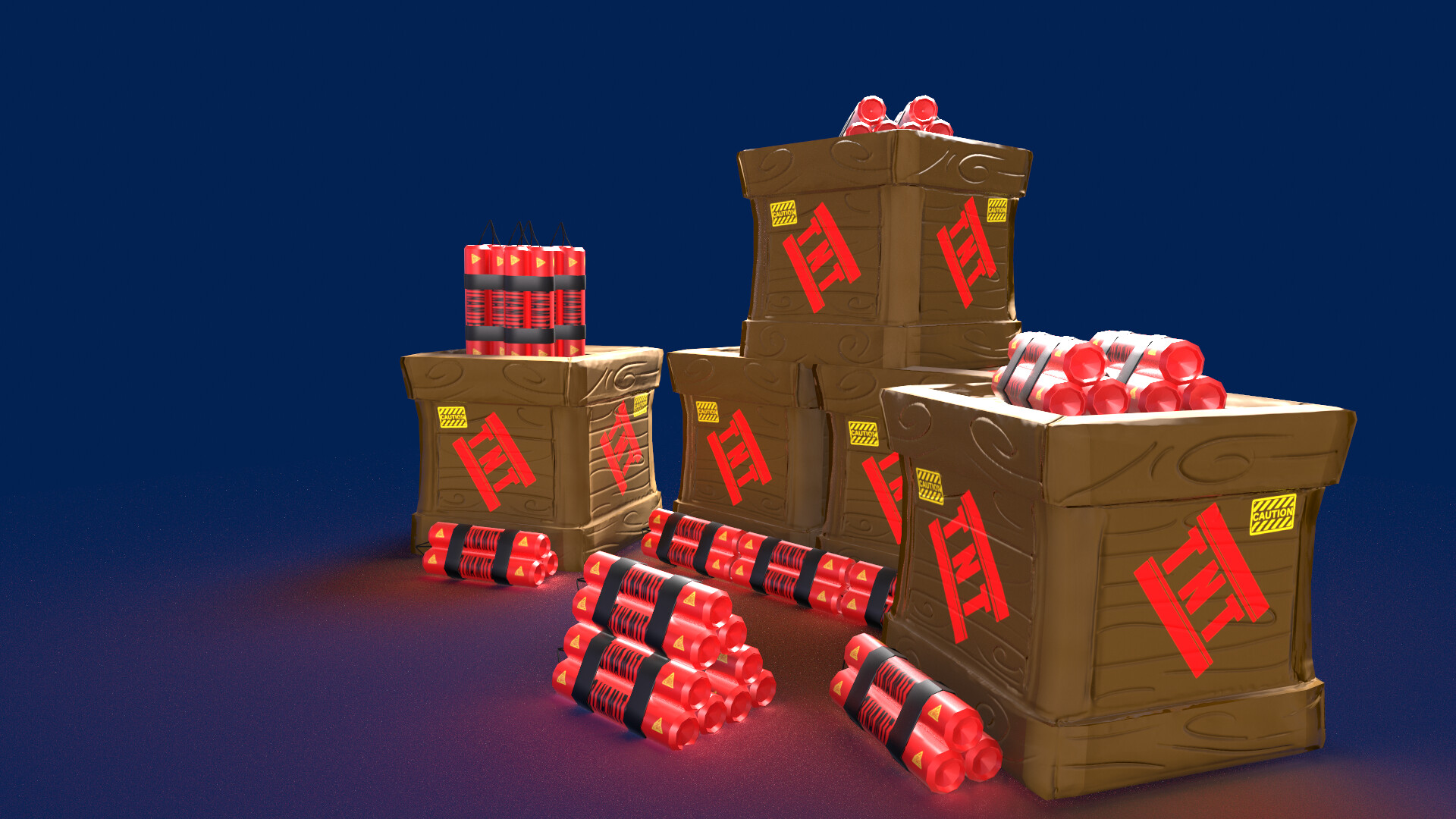 ArtStation - Explosives_ game props