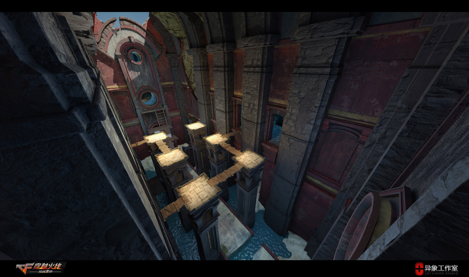 ArtStation - CFM 穿越火线手游地图概念-失落的遗迹（重制版）