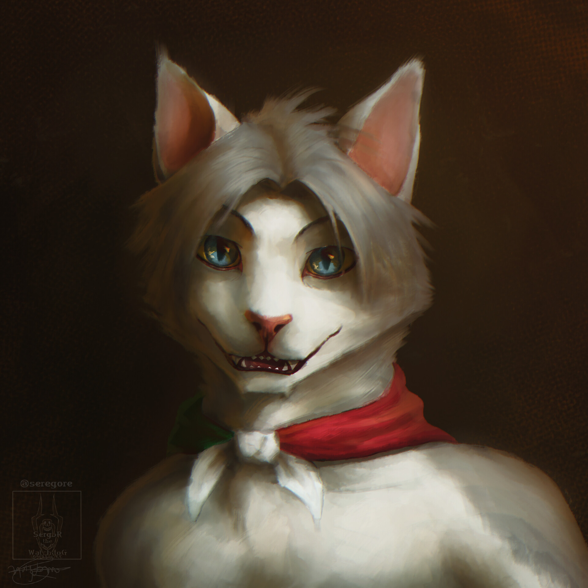 ArtStation - Italian Cat Portrait