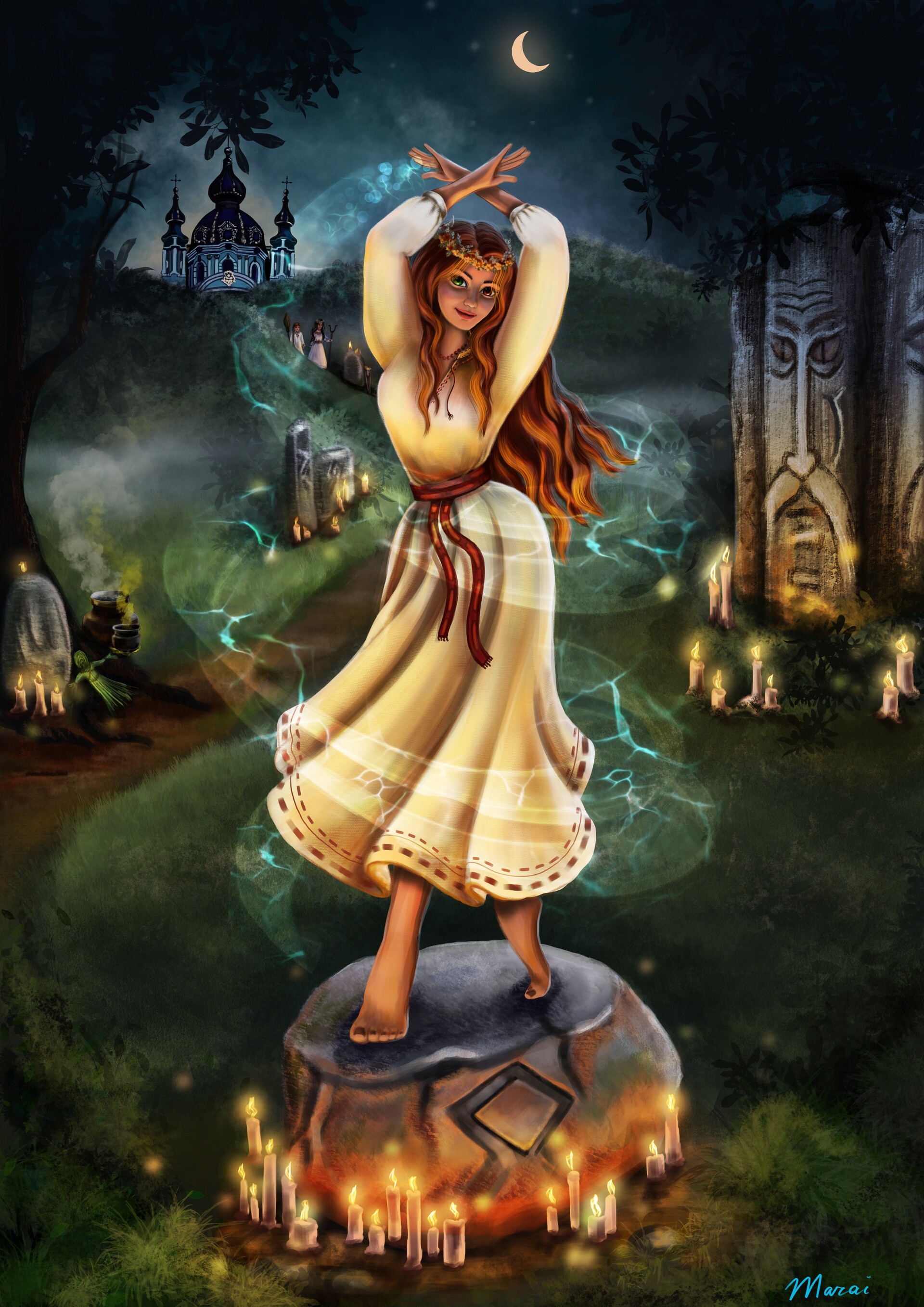ArtStation - Ukrainian witch in the coven