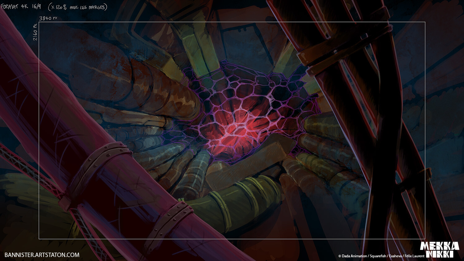 Concept design - Mekka Nikki background design & painting