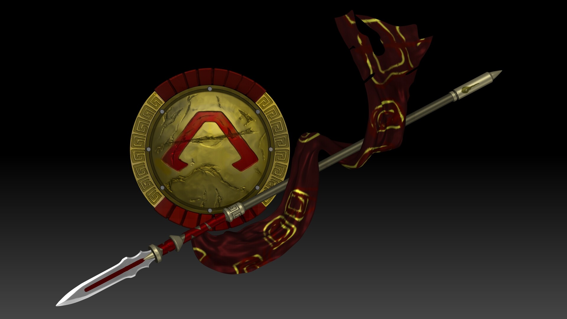 Ares Spear And Shield