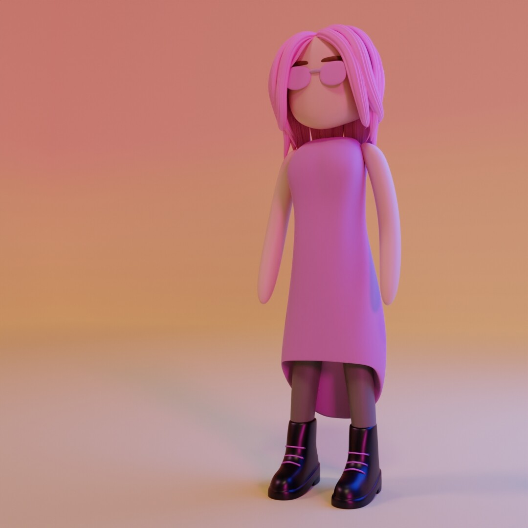 ArtStation - Pink Girl