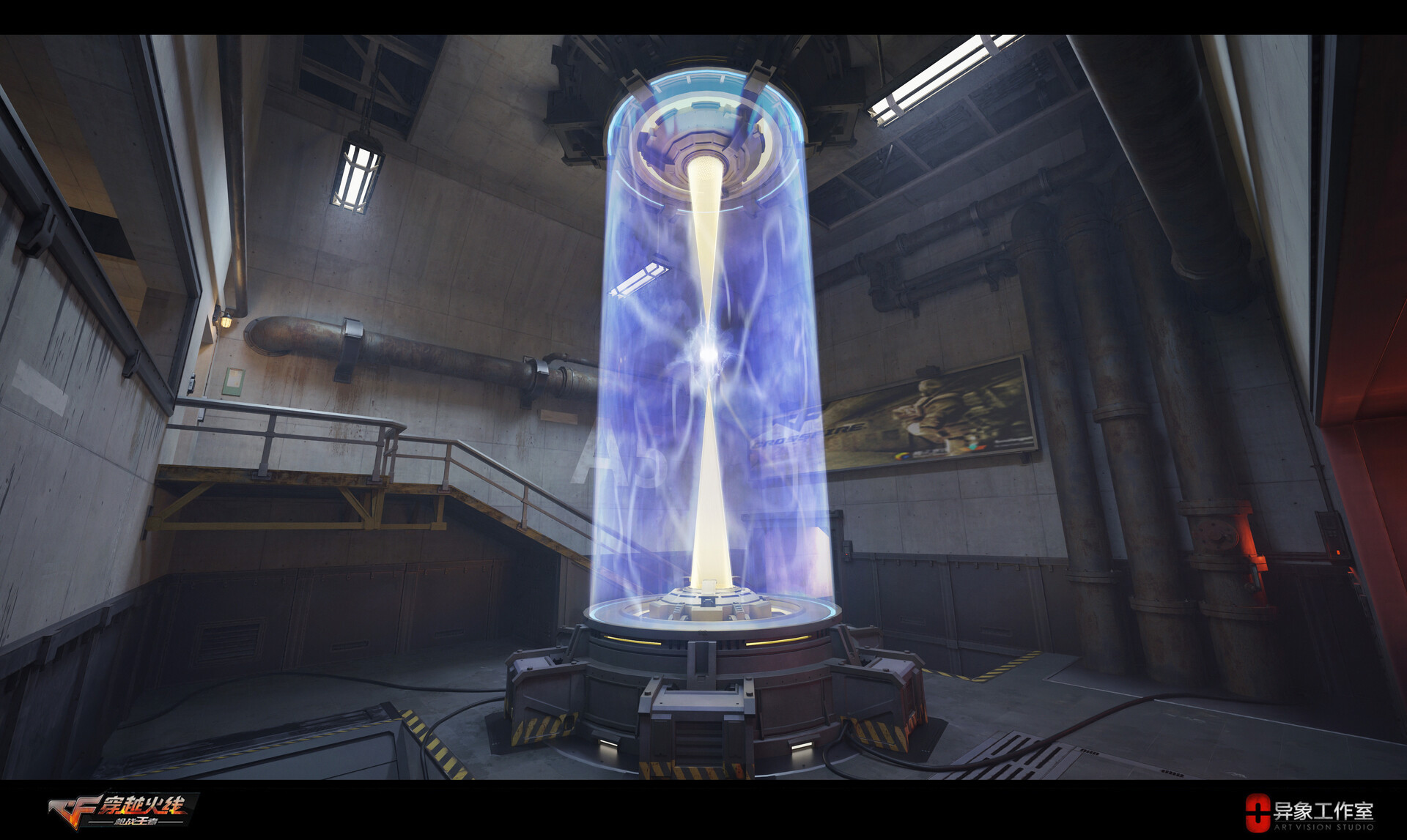 ArtStation - CFM穿越火线手游地图概念-地下研究所（重制版）