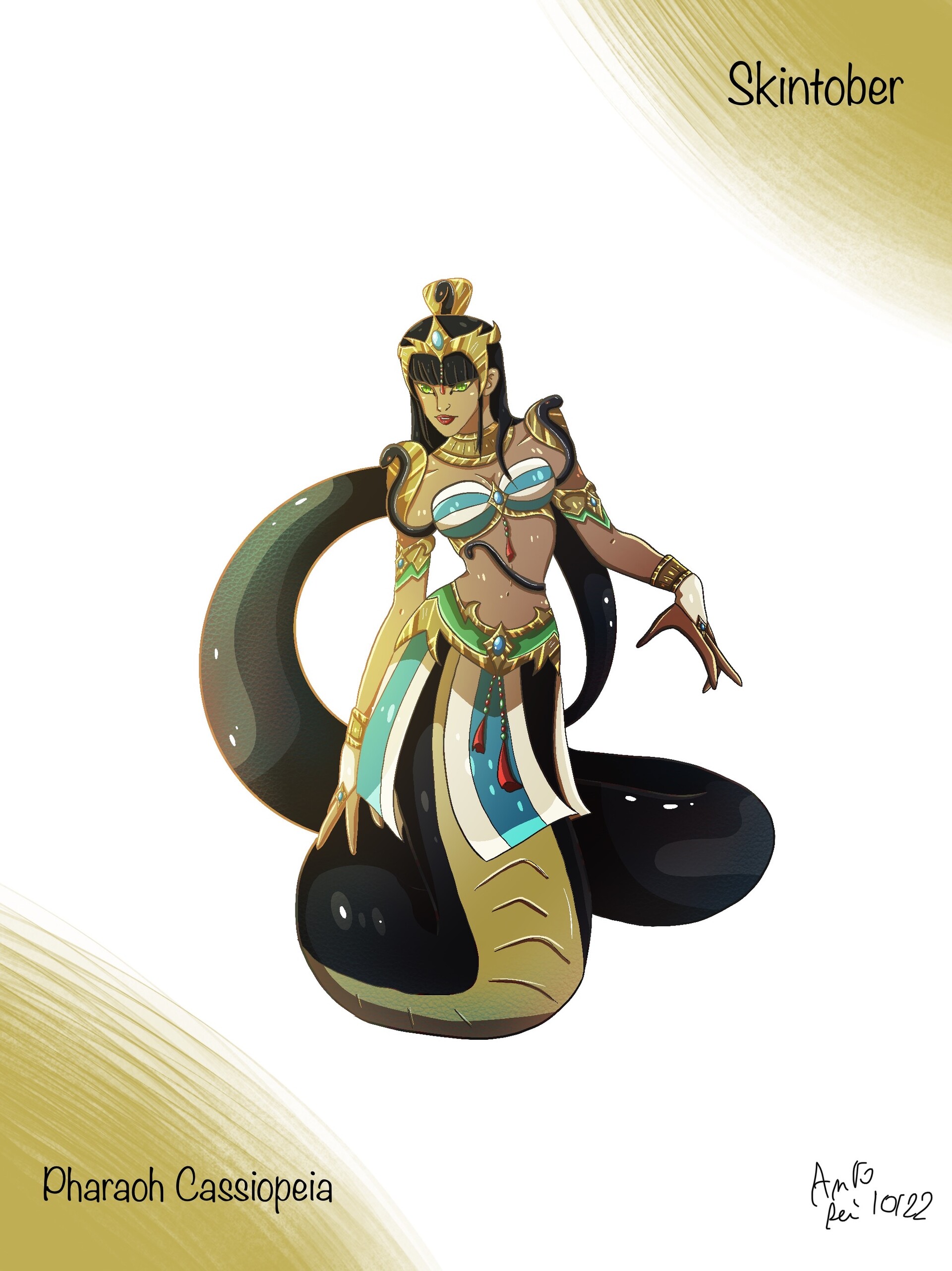 ArtStation - Skintober Day 27 - Pharaoh Cassiopeia
