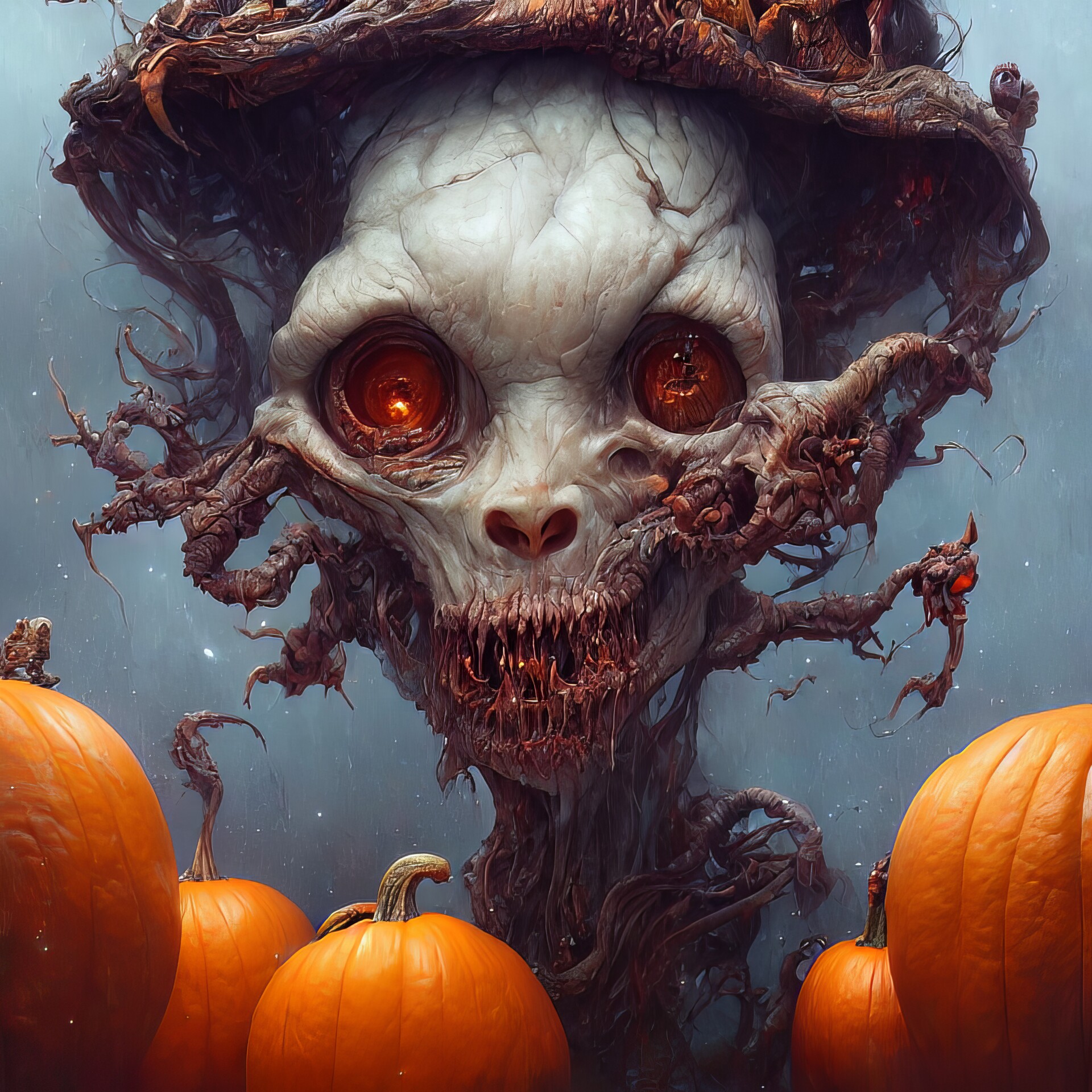 super scary halloween drawings