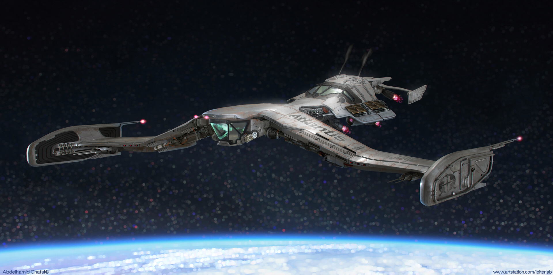 ATLANTIS The grey hawk by me : r/ImaginaryStarships