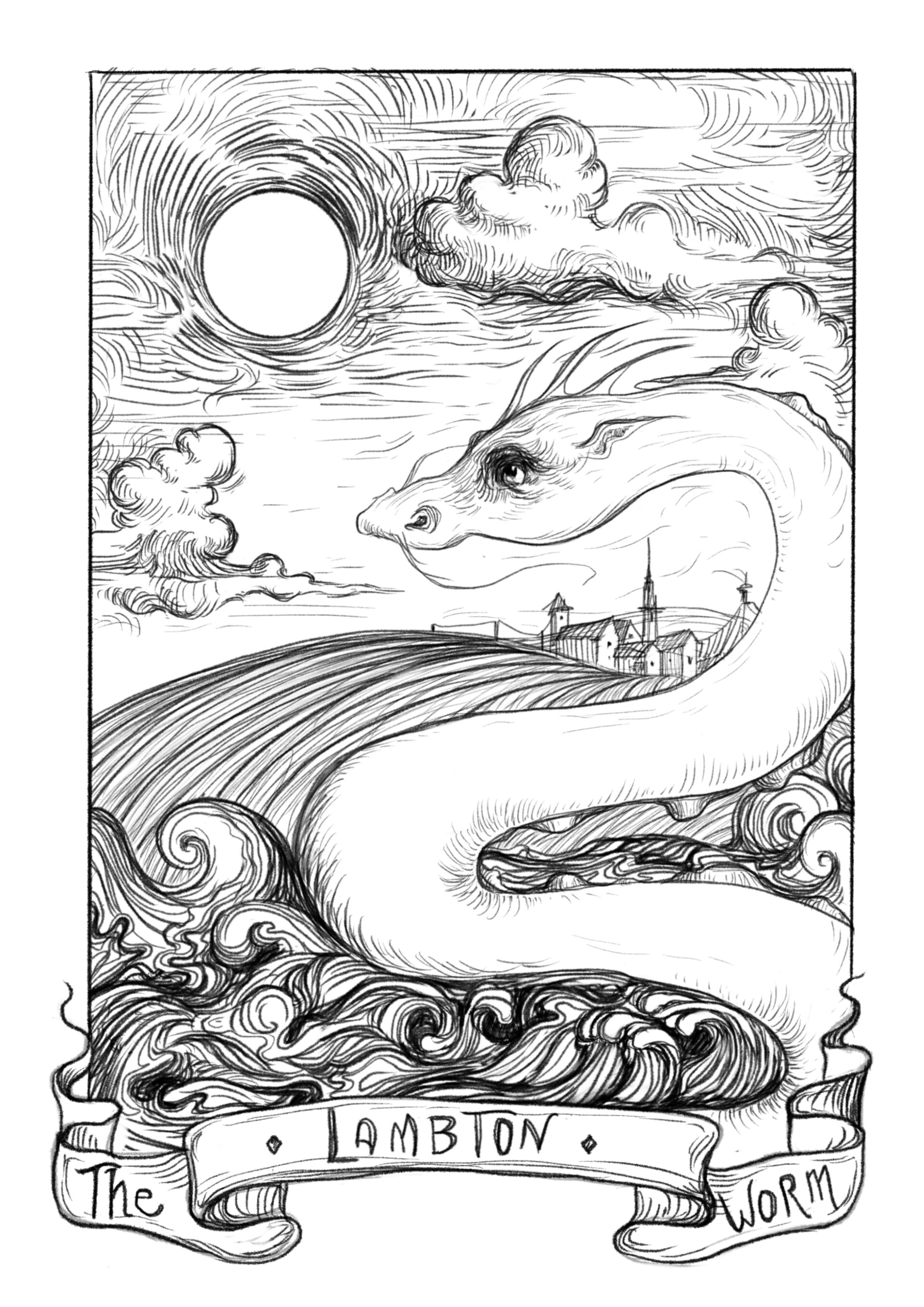 ArtStation - The Lambton Worm